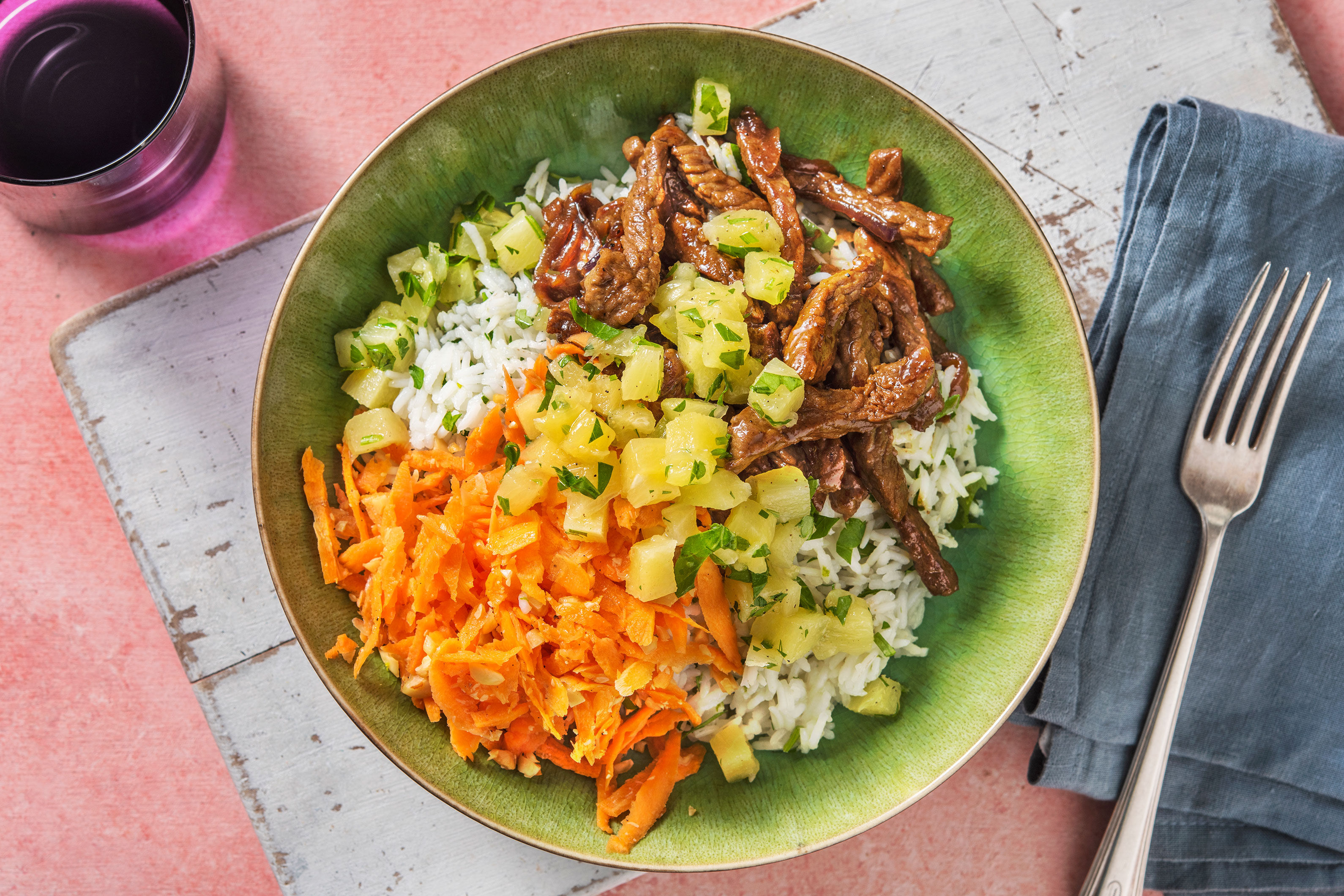 Rice Bowl with Carrot Salad and Salsa Recipe | HelloFresh