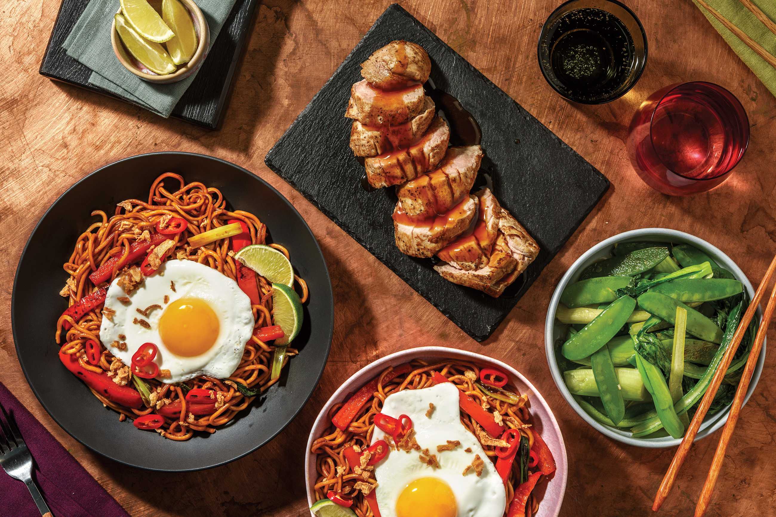 Hawker-Style Pork & Mie Goreng Recipe | HelloFresh