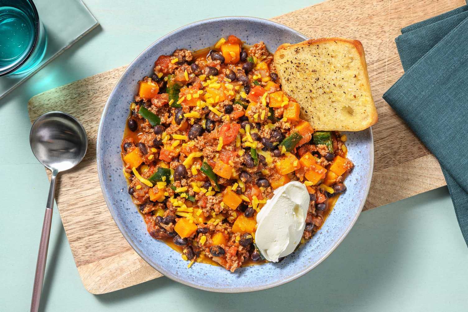 Hearty Beef and Black Bean Chilli Recipe | HelloFresh