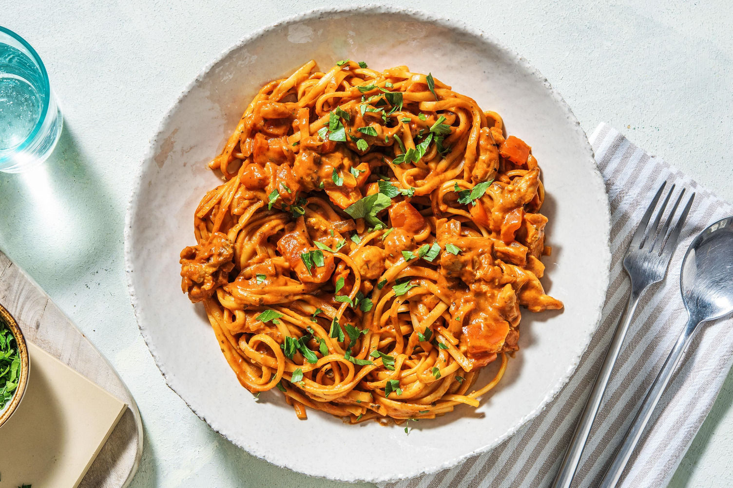 Hearty Chicken Linguine Recipe | HelloFresh