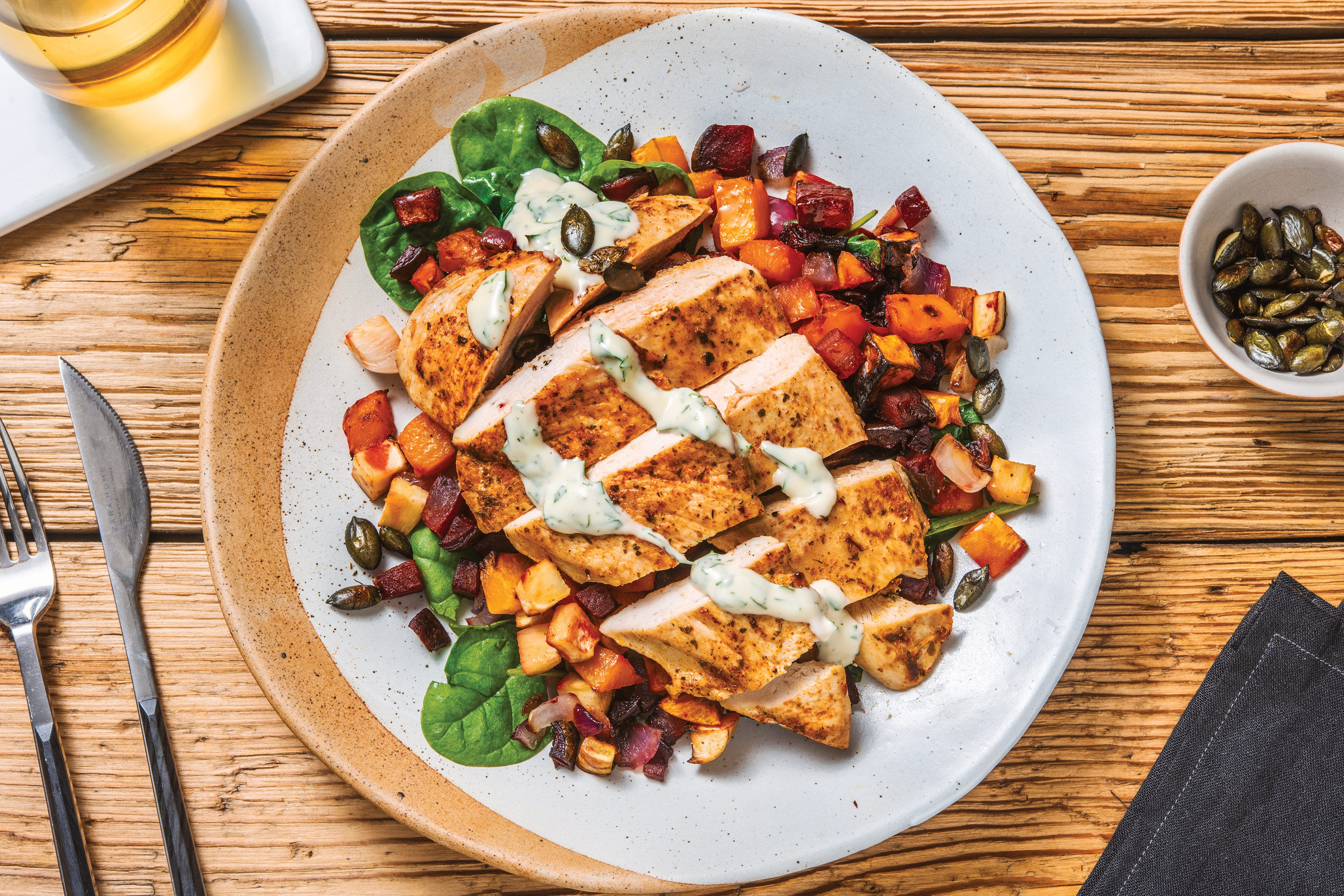 Helen's Spiced Chicken & Roast Veggie Toss Recipe | HelloFresh