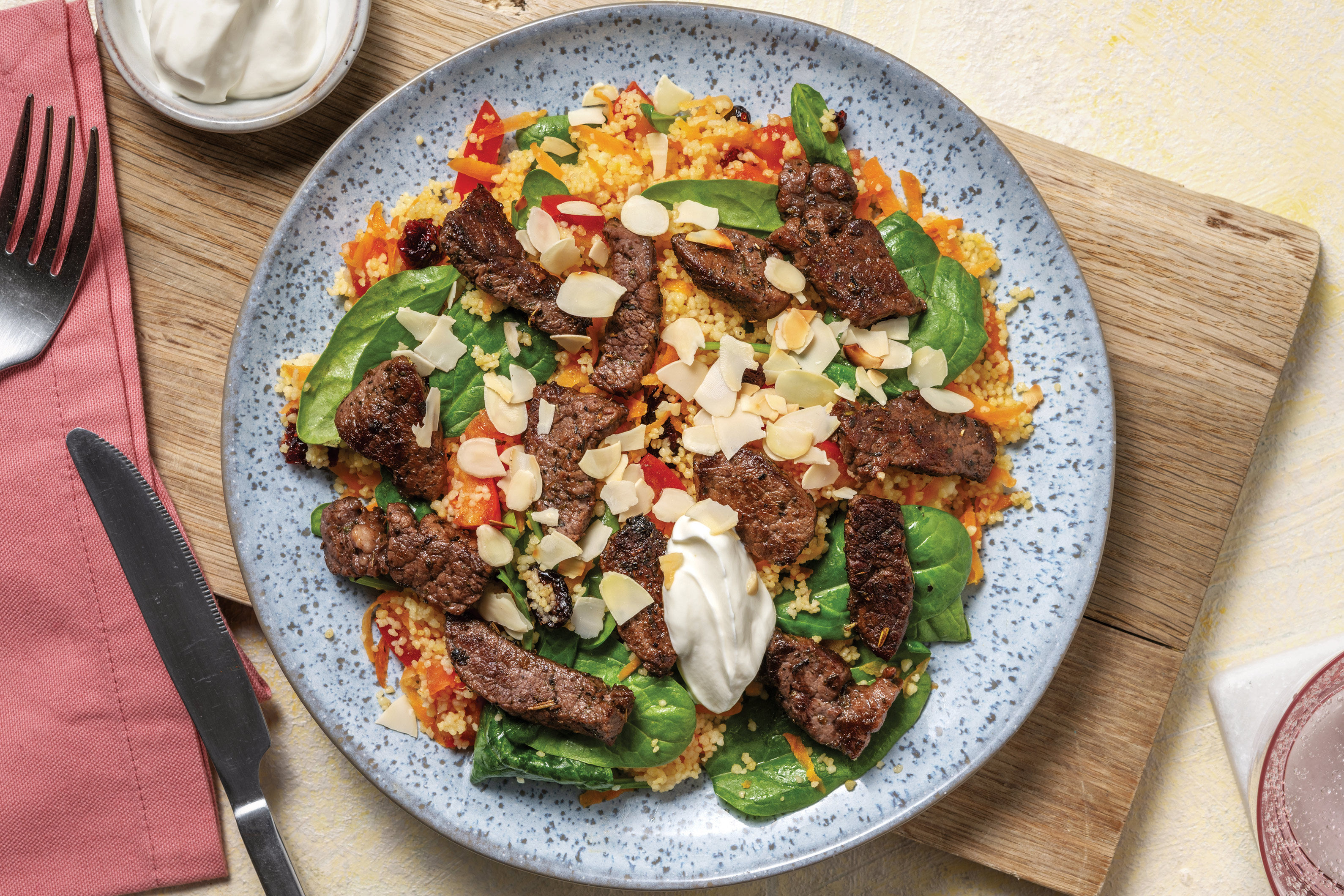 Herb-Spiced Beef & Jewelled Couscous Recipe | HelloFresh