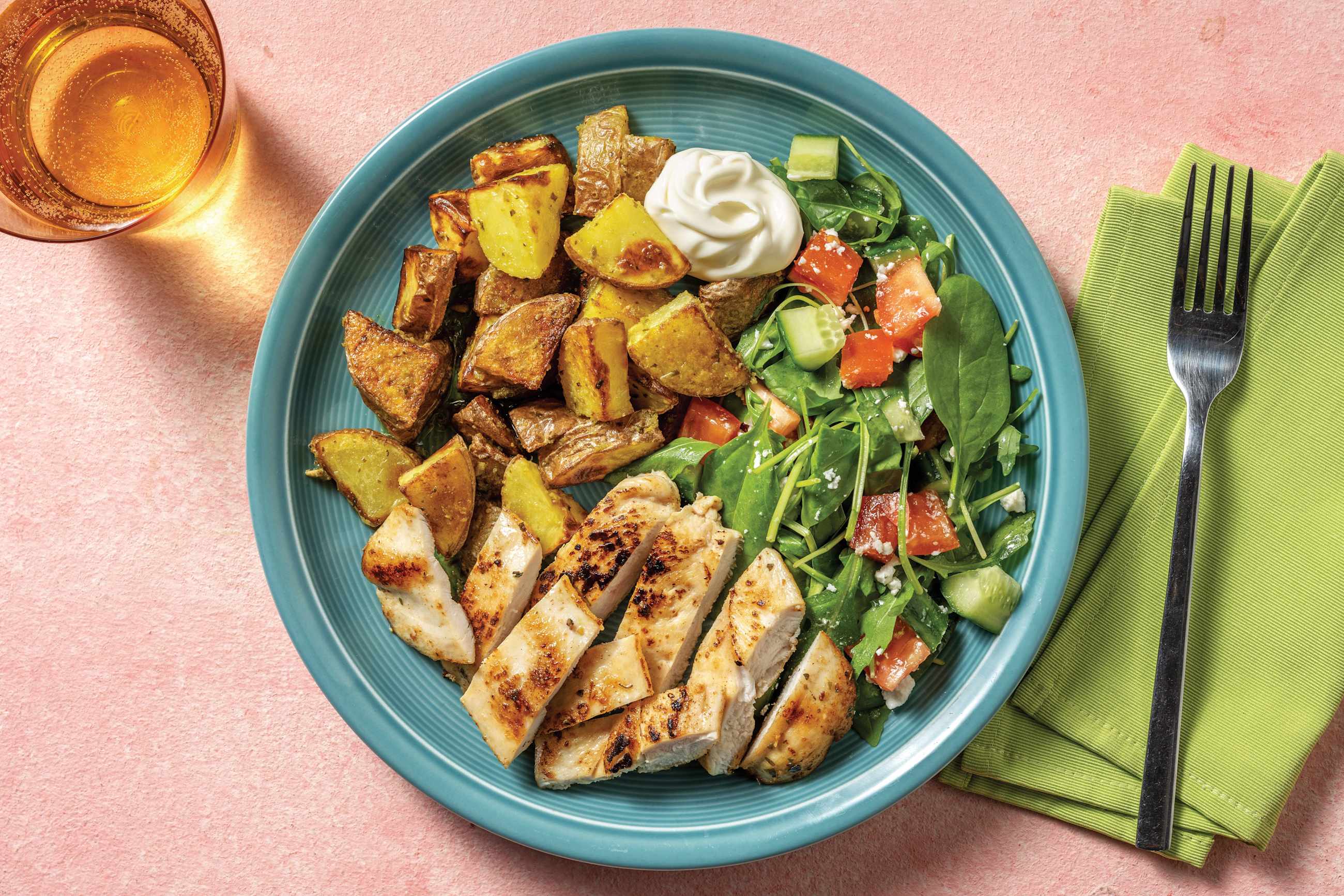 Herby Chicken & Pesto Potatoes Recipe | HelloFresh