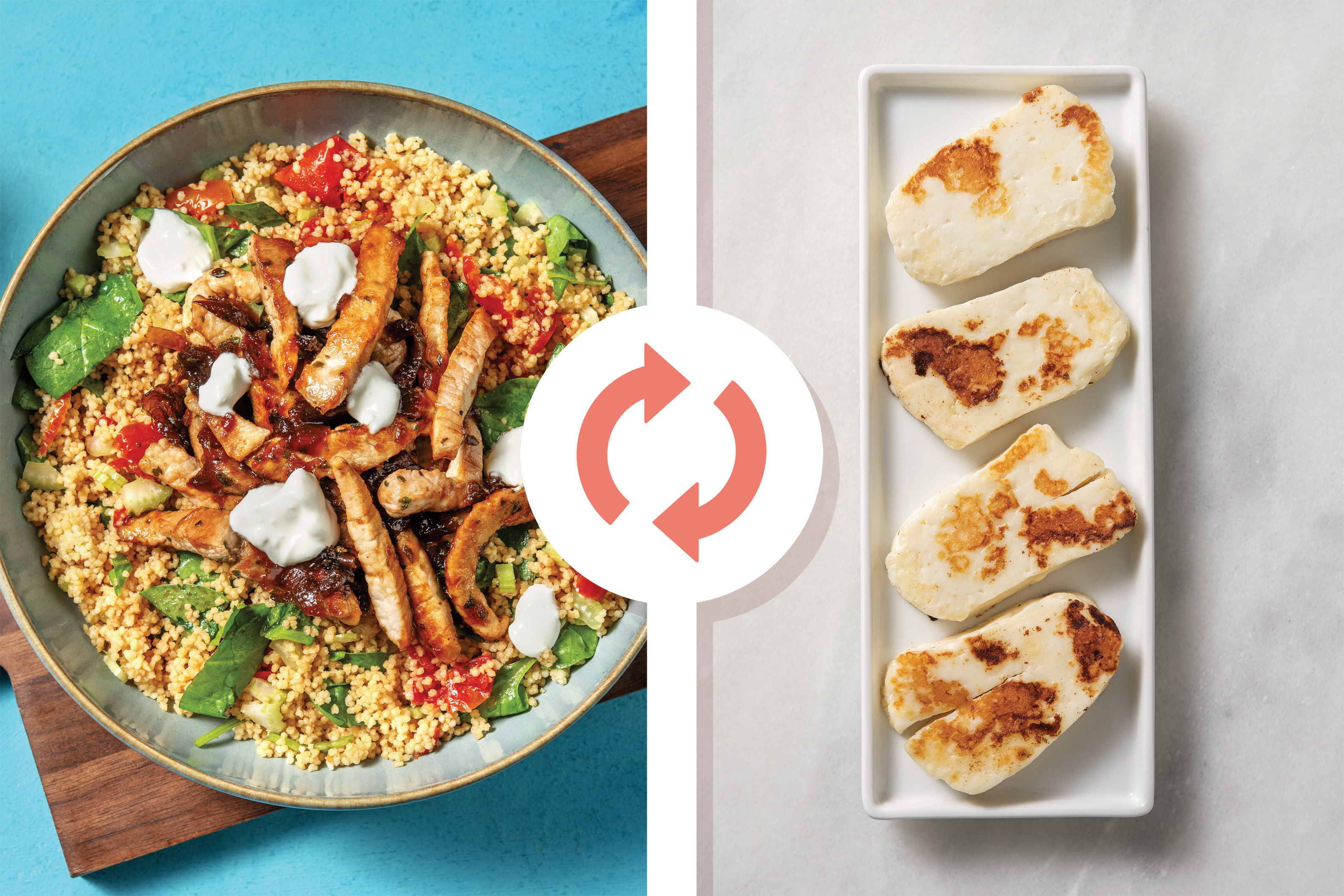 Quick Herby Haloumi & Caramelised Onion Chutney Recipe | HelloFresh