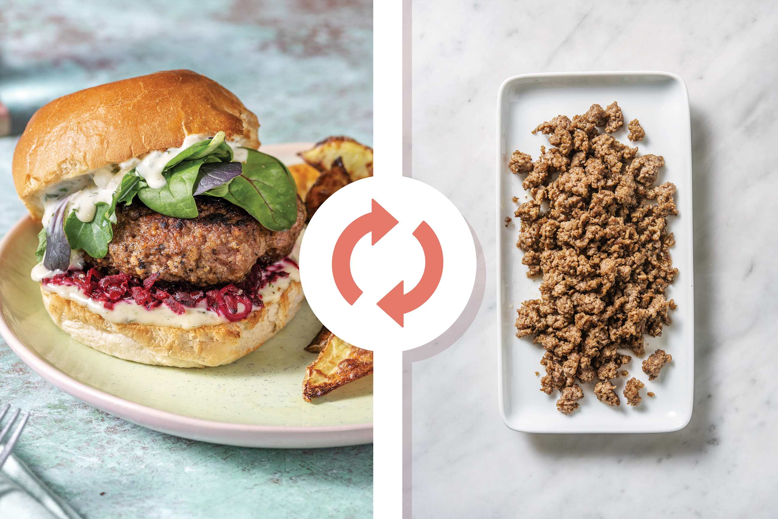 Beef & Beetroot Relish Burger Recipe | HelloFresh