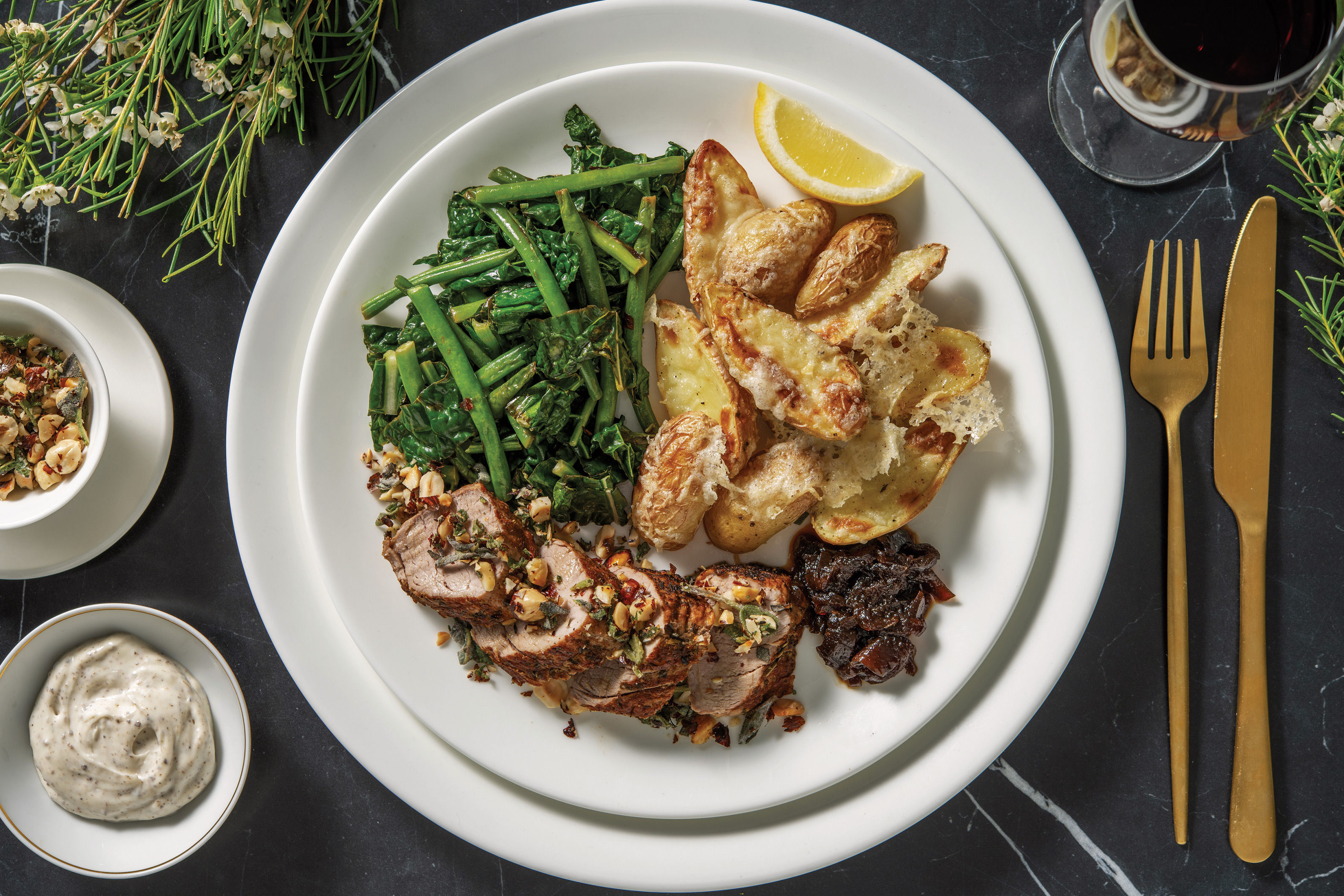 Herby Pork Tenderloin & Truffle Mayo Recipe | HelloFresh