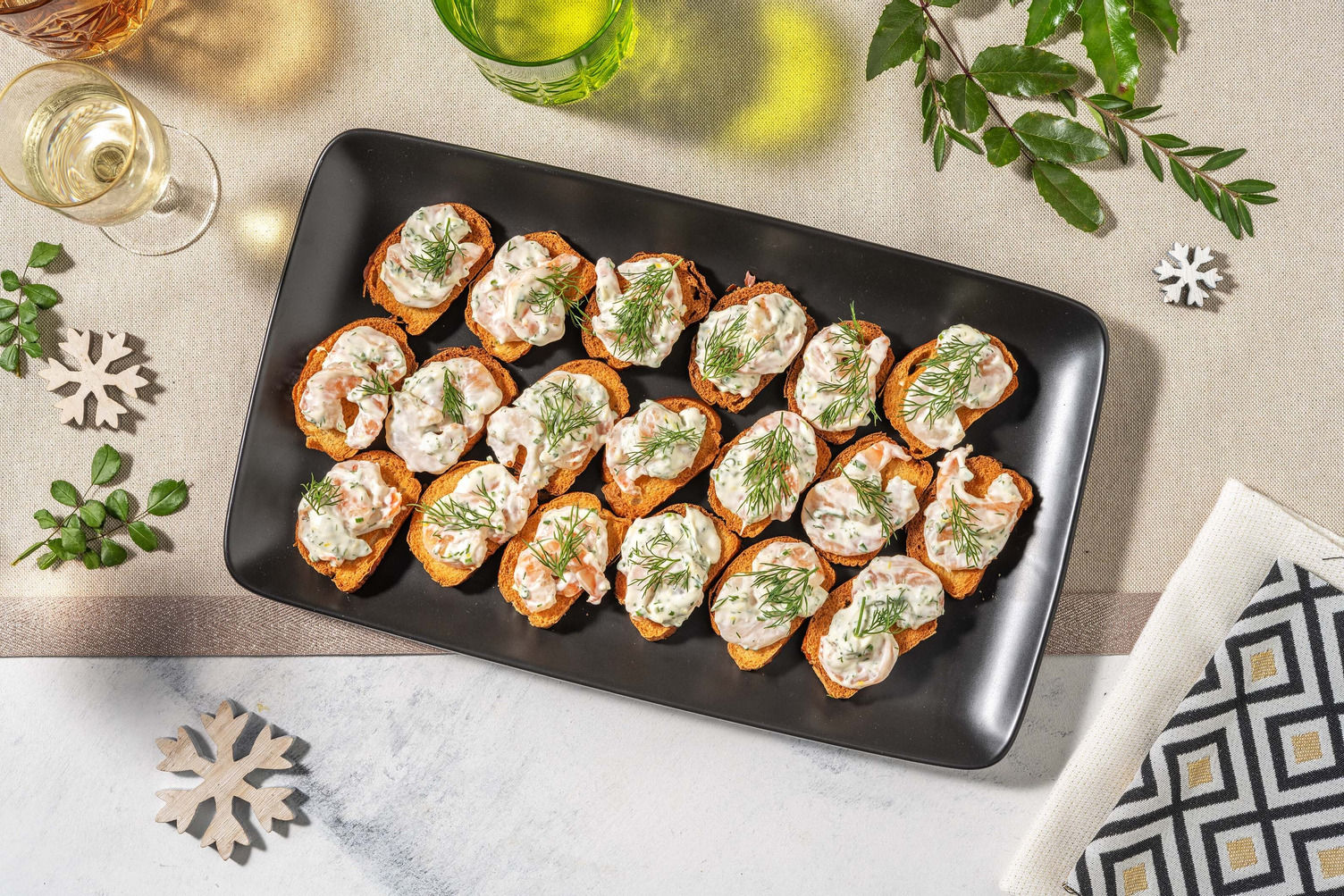 Herby Shrimp Toasts Recipe | HelloFresh