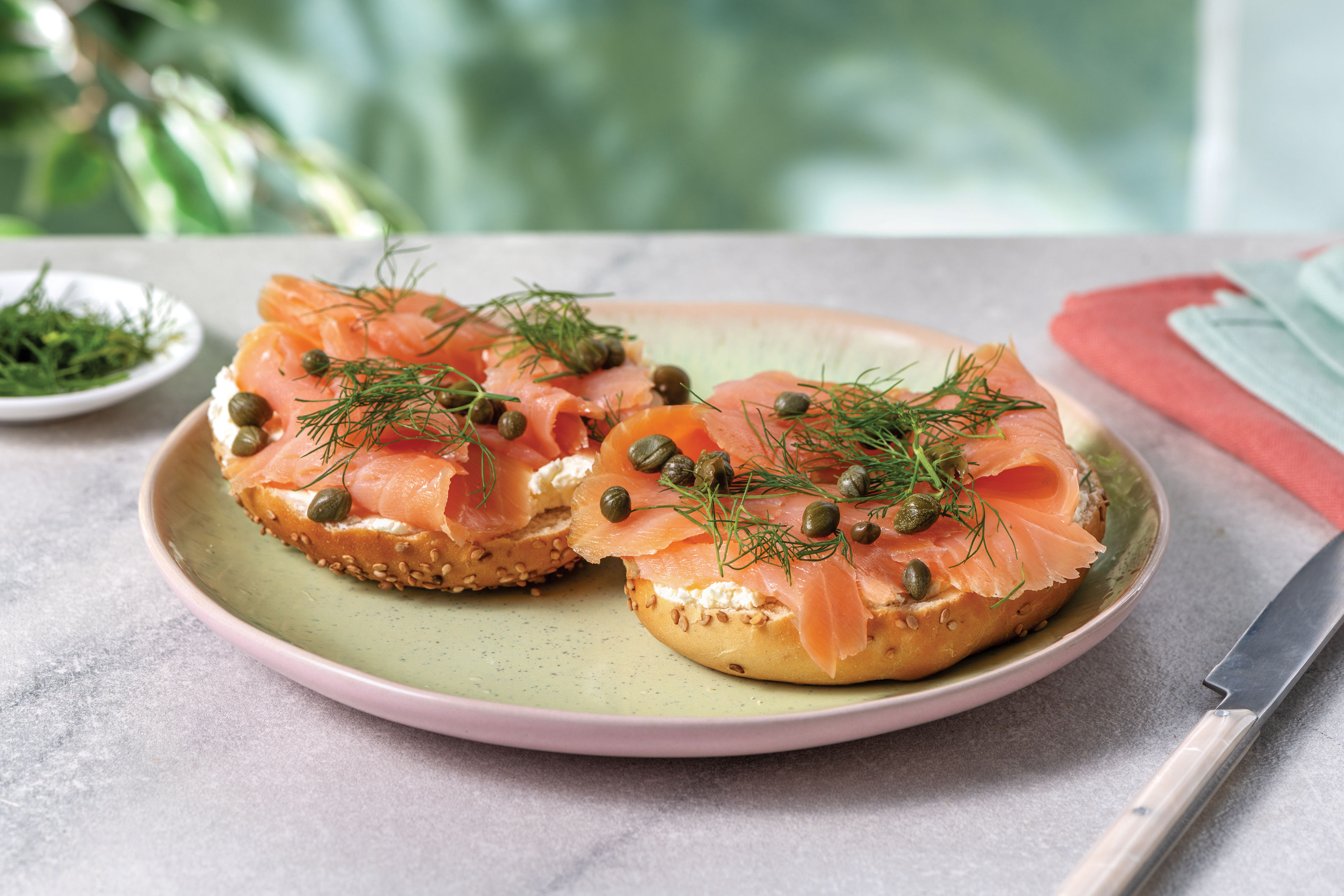 [HFM] NZ Smoked Salmon & Cream Cheese Bagel Recipe | HelloFresh