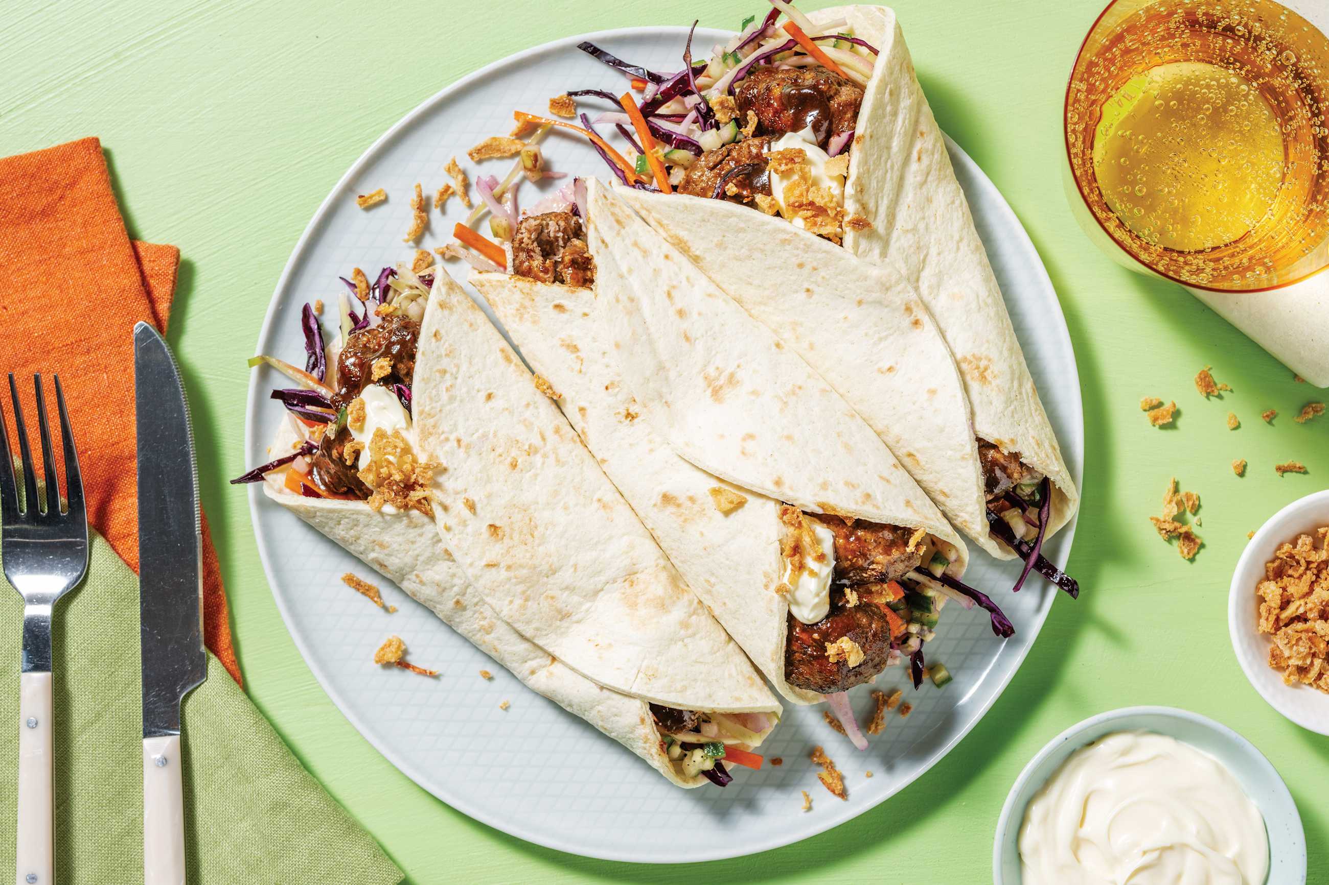 Hoisin Beef Meatball Tacos Recipe | HelloFresh