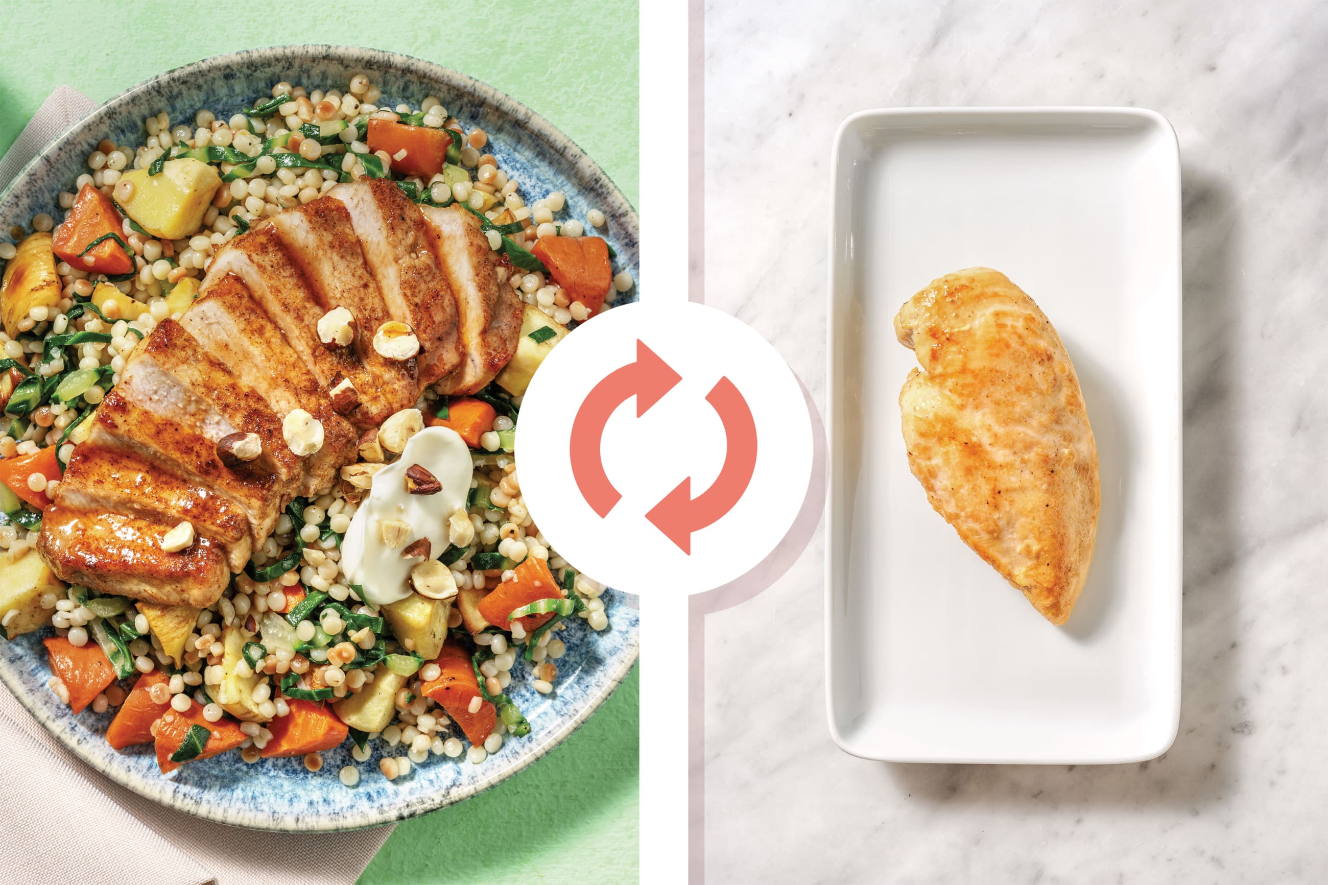 Honey-Chermoula Chicken & Pearl Couscous Recipe | HelloFresh