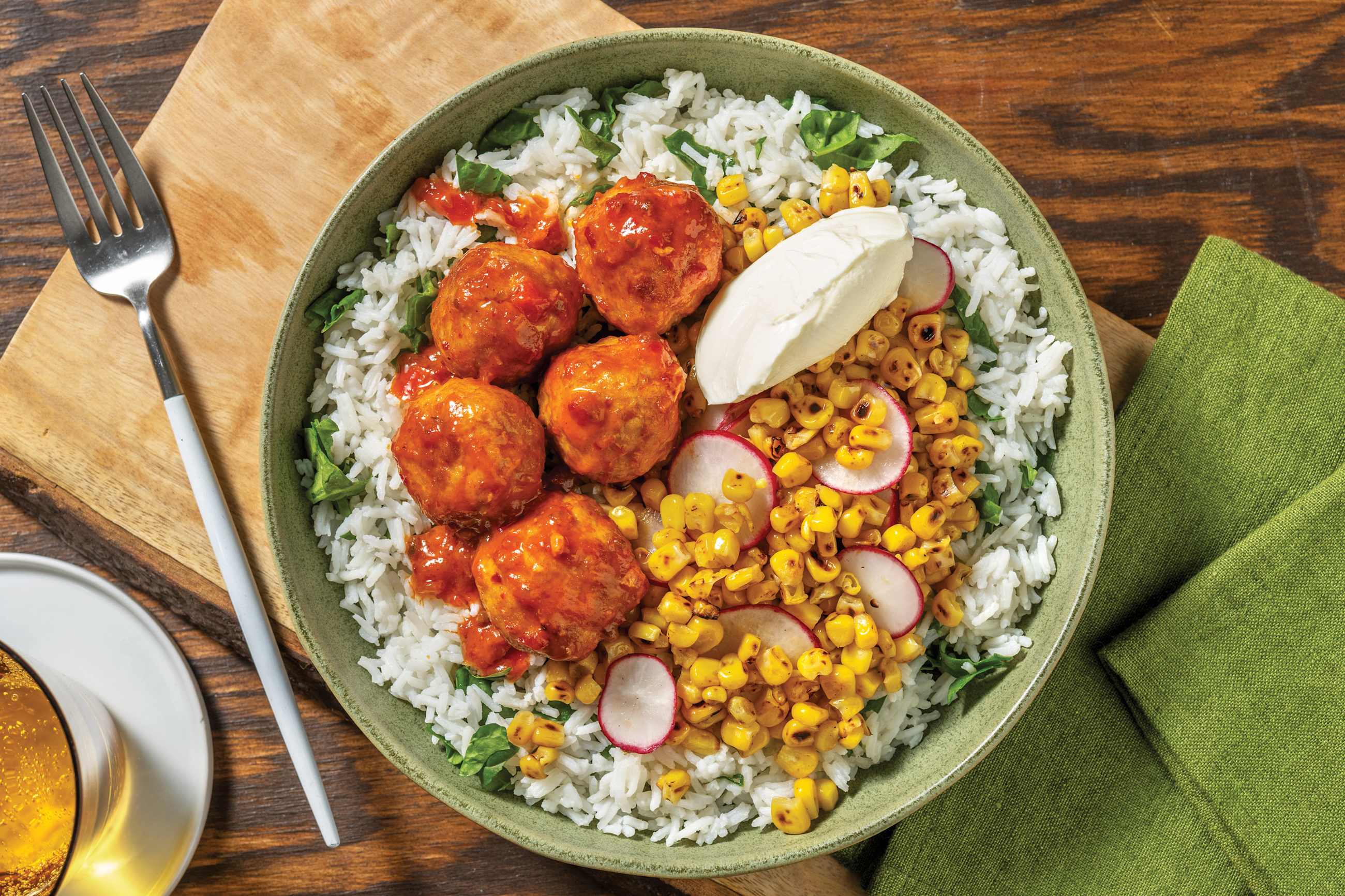 Enchilada-Glazed Pork Meatballs Recipe | HelloFresh