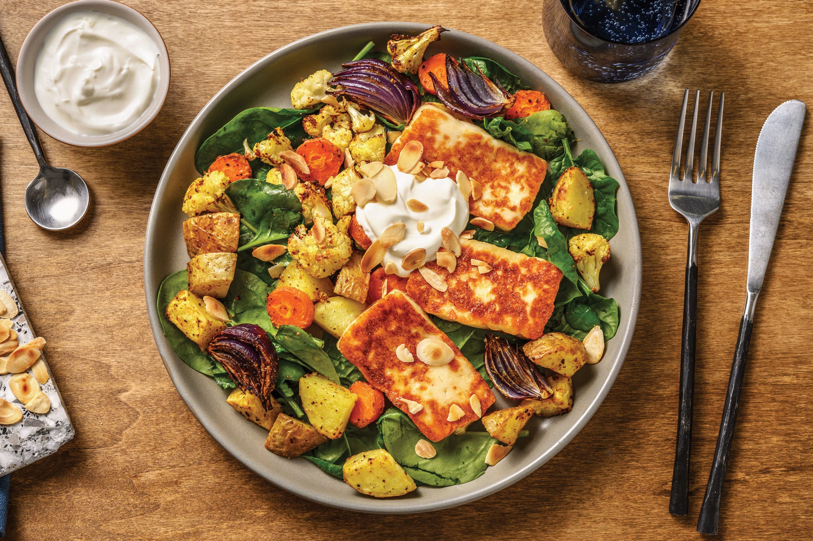 Herby Halloumi & Roast Veggie Salad Recipe | HelloFresh