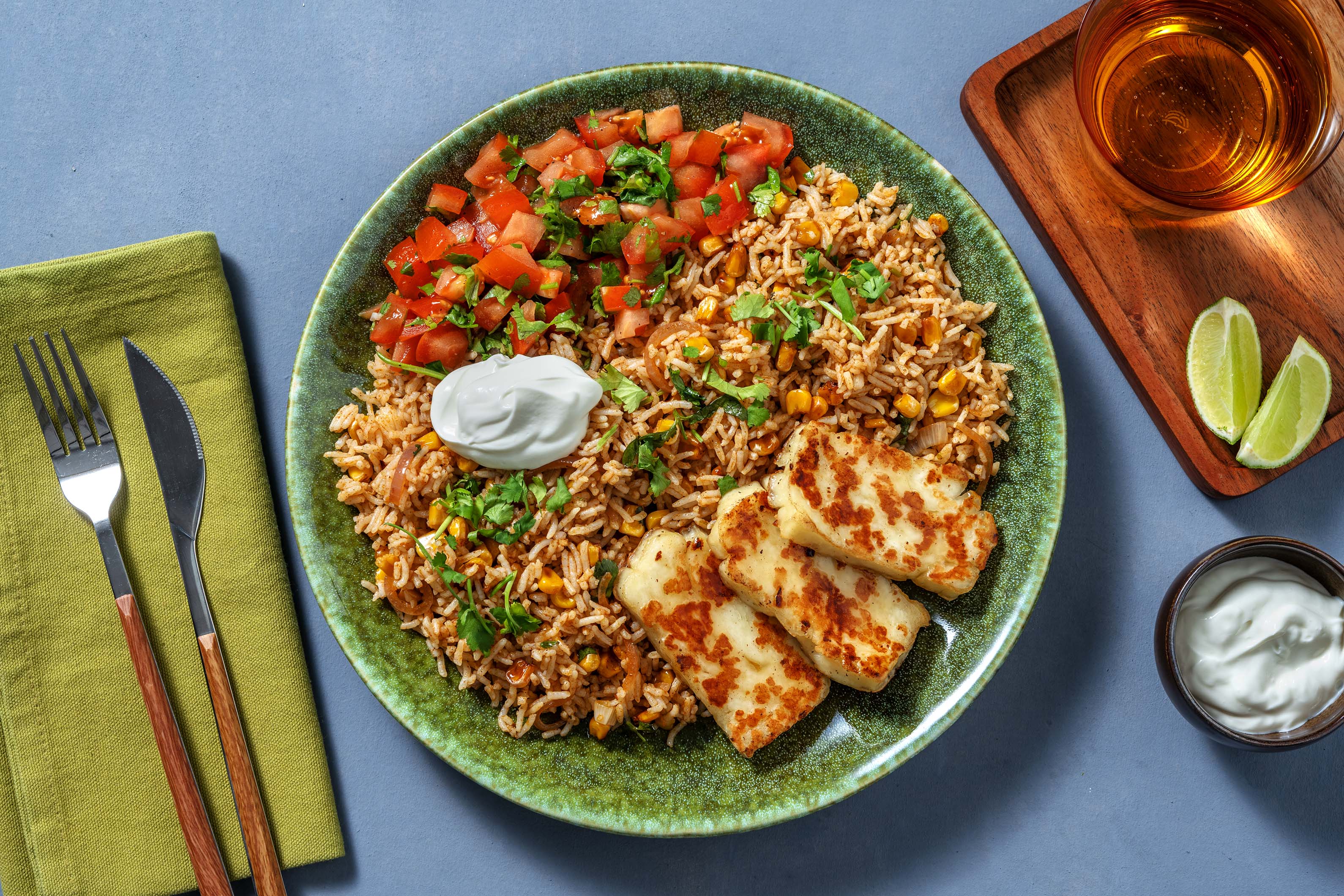 Honey & Lime Halloumi Recipe | HelloFresh