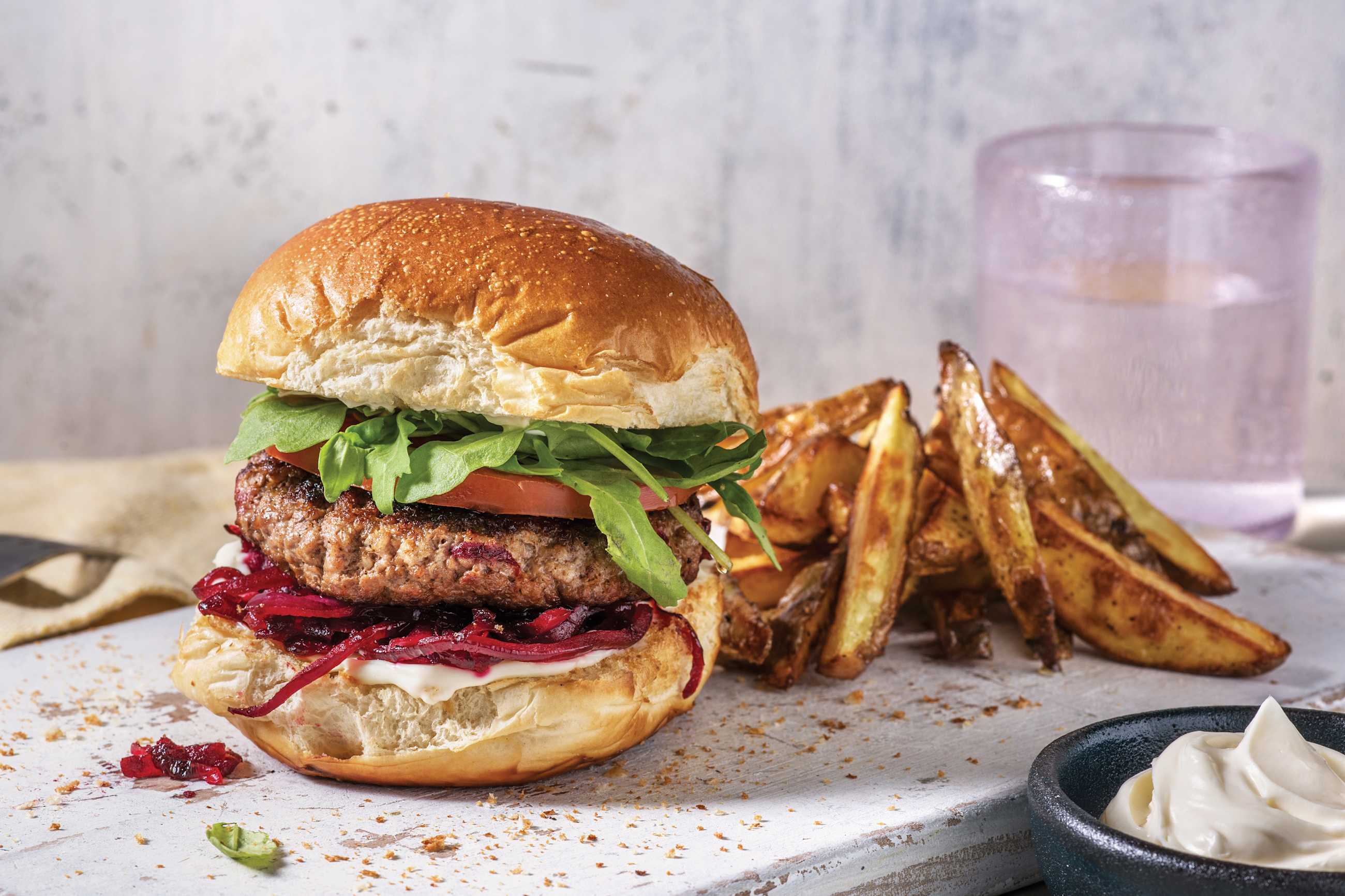 Honey Mustard Beef Burgers Recipe | HelloFresh