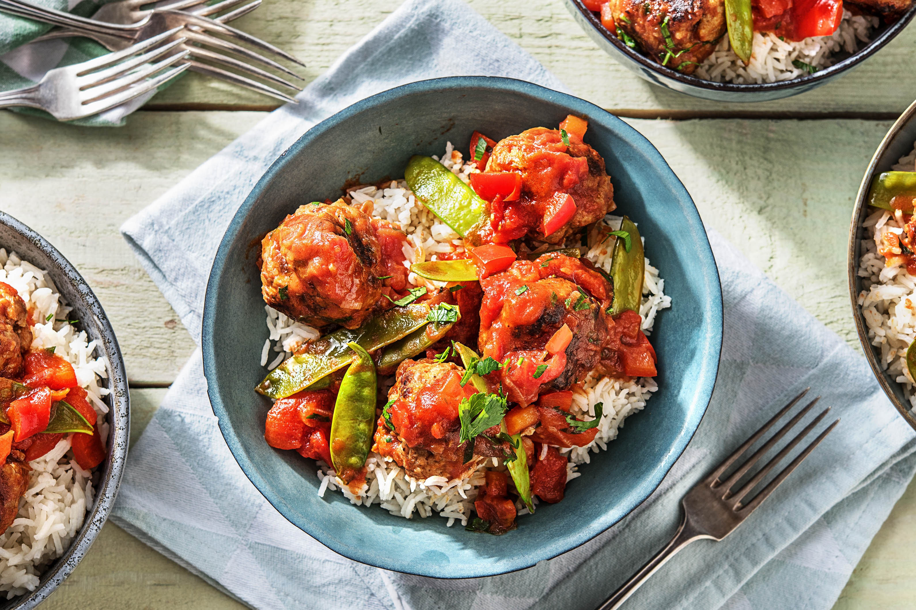 Meatballs with Tomato Sauce and Rice Recipe | HelloFresh