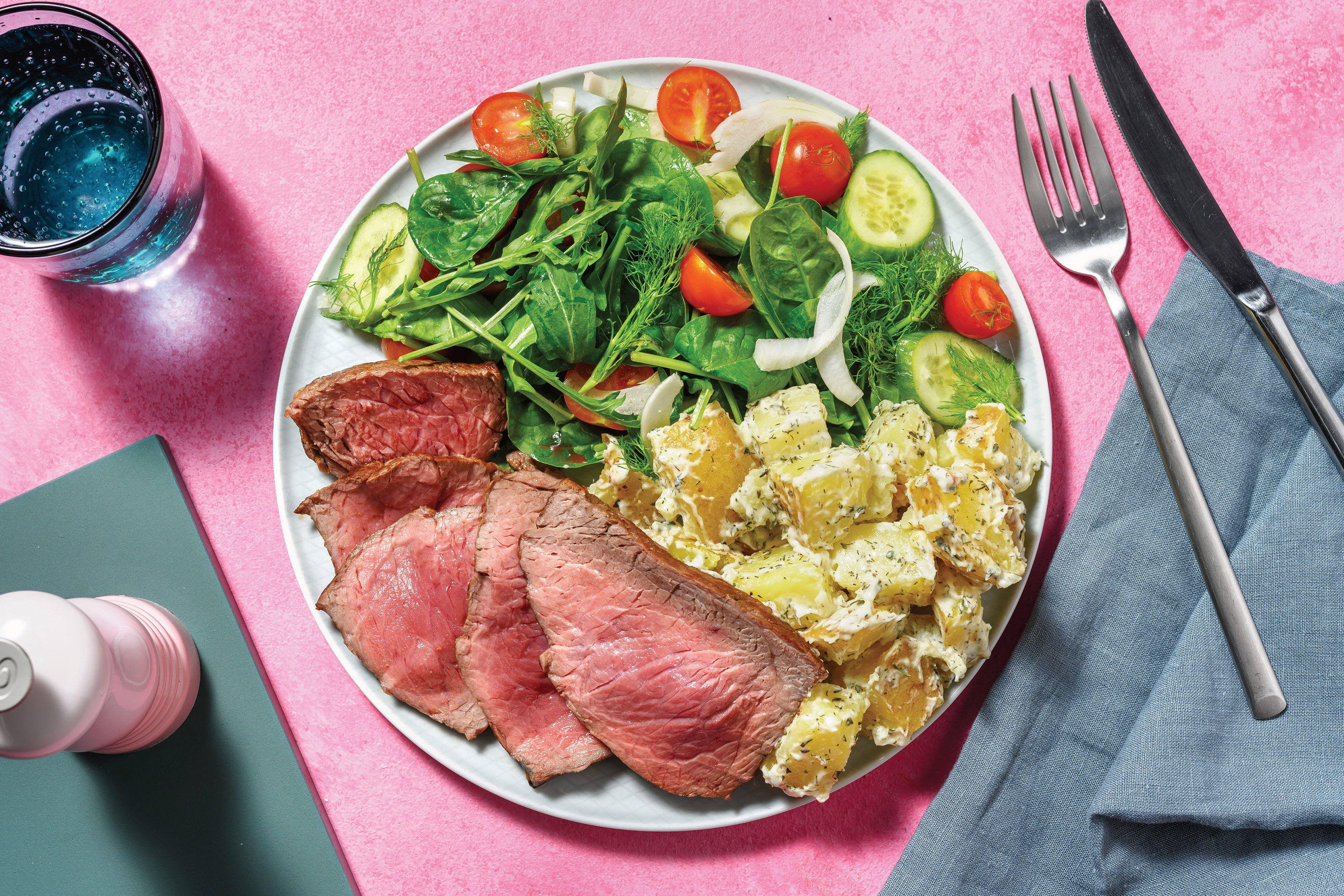 Honey Mustard Steak & Cherry Tomato Salad Recipe | HelloFresh