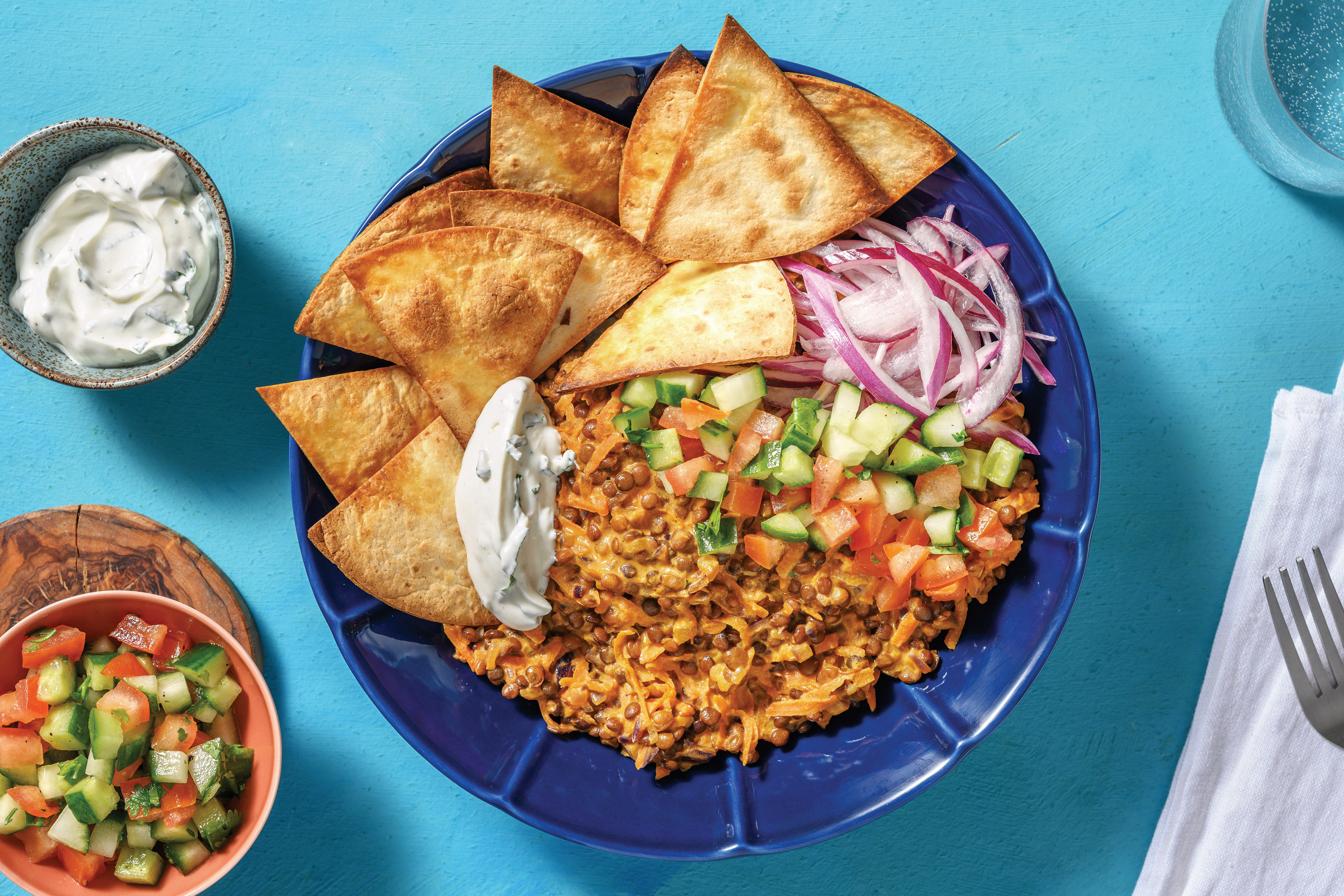 Indian Coconut & Lentil Nachos Recipe | HelloFresh