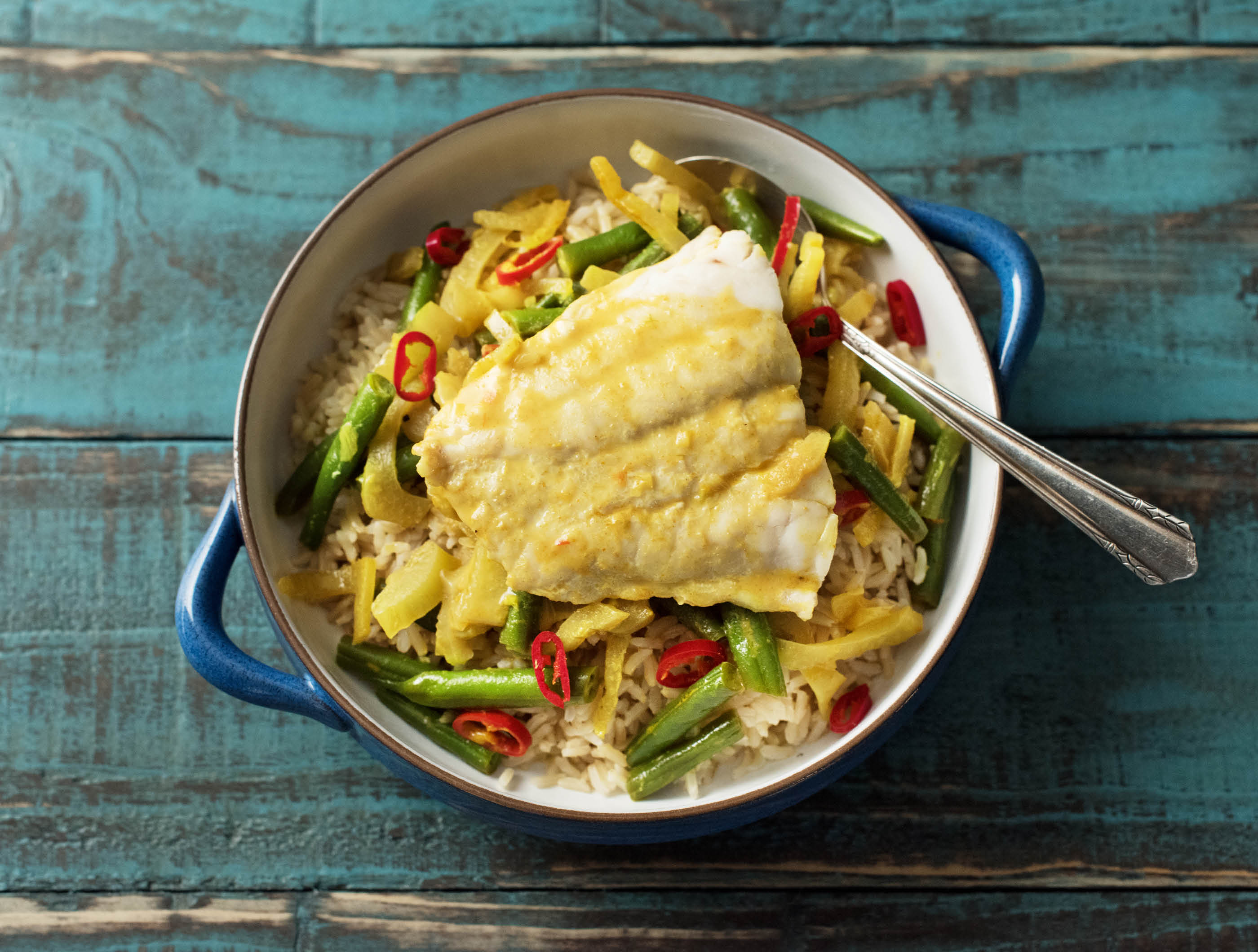 Indonesische viscurry met venkel en sperziebonen Recept | HelloFresh