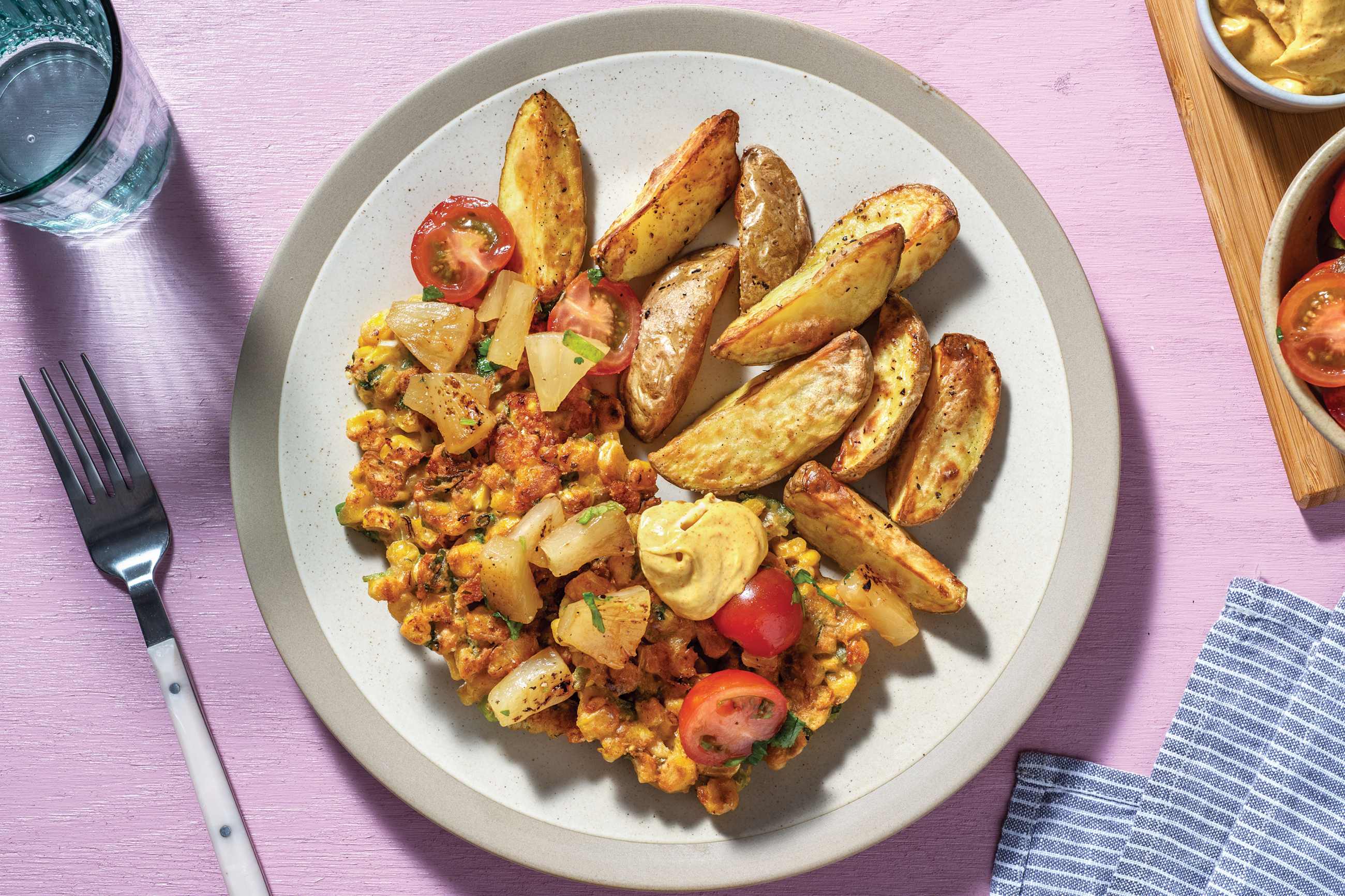 Island Bay Corn Fritters Recipe | HelloFresh