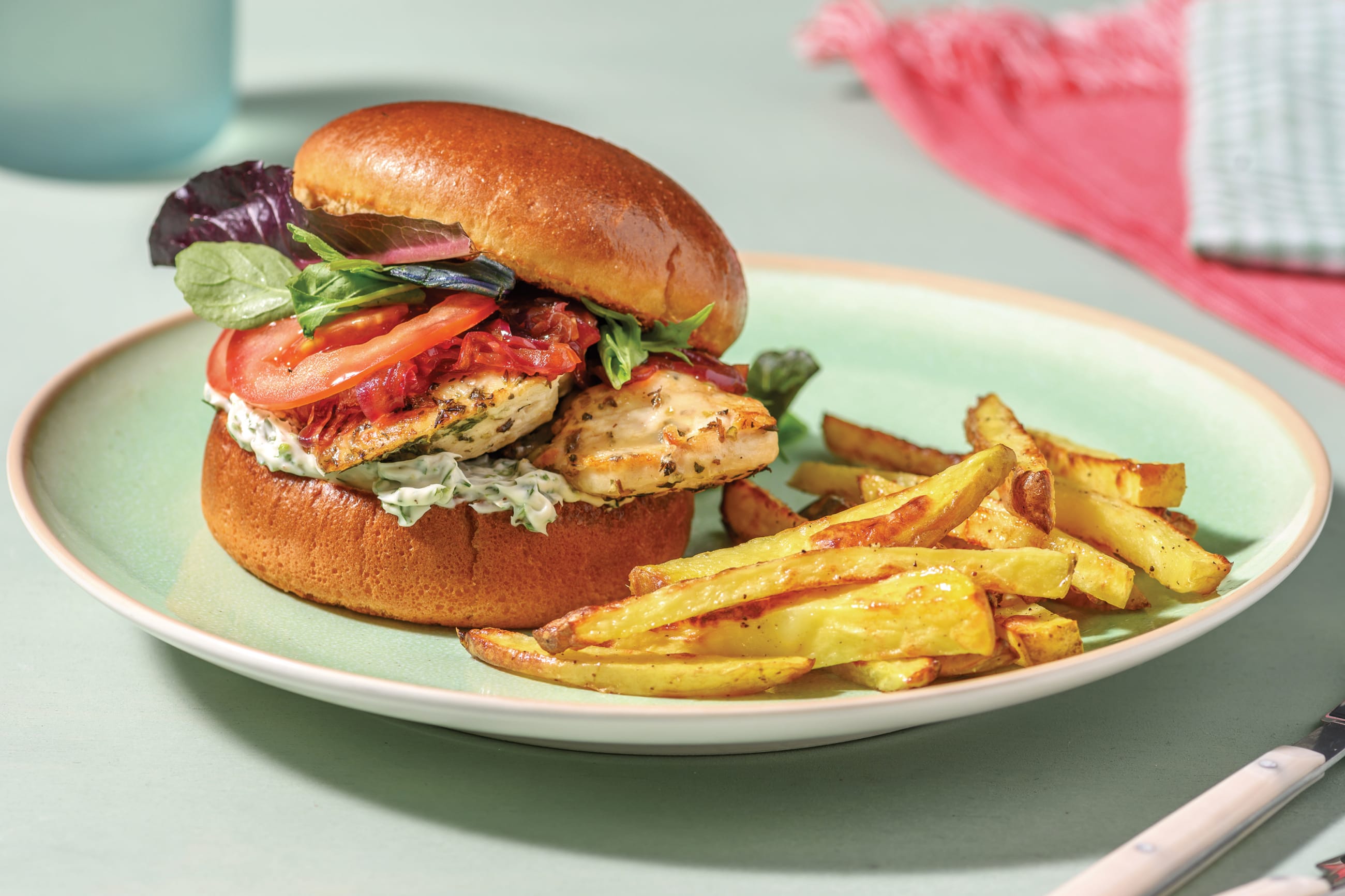 Italian Cheesy Chicken Burger Recipe | HelloFresh