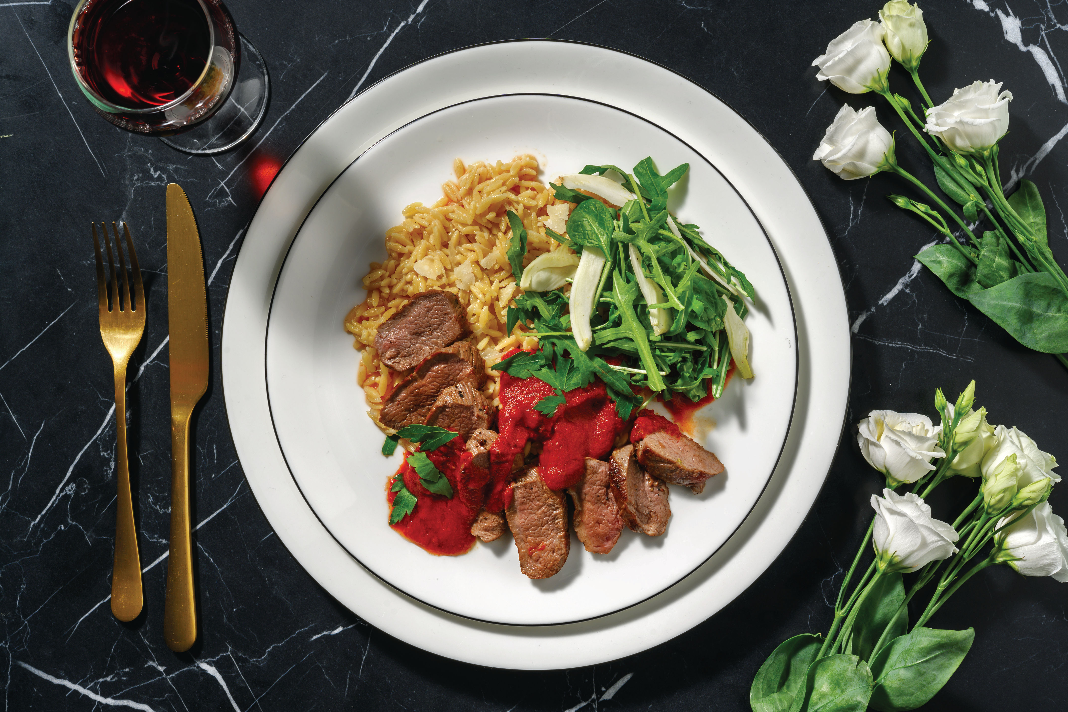 Italian Lamb Backstrap & Risoni Recipe | HelloFresh