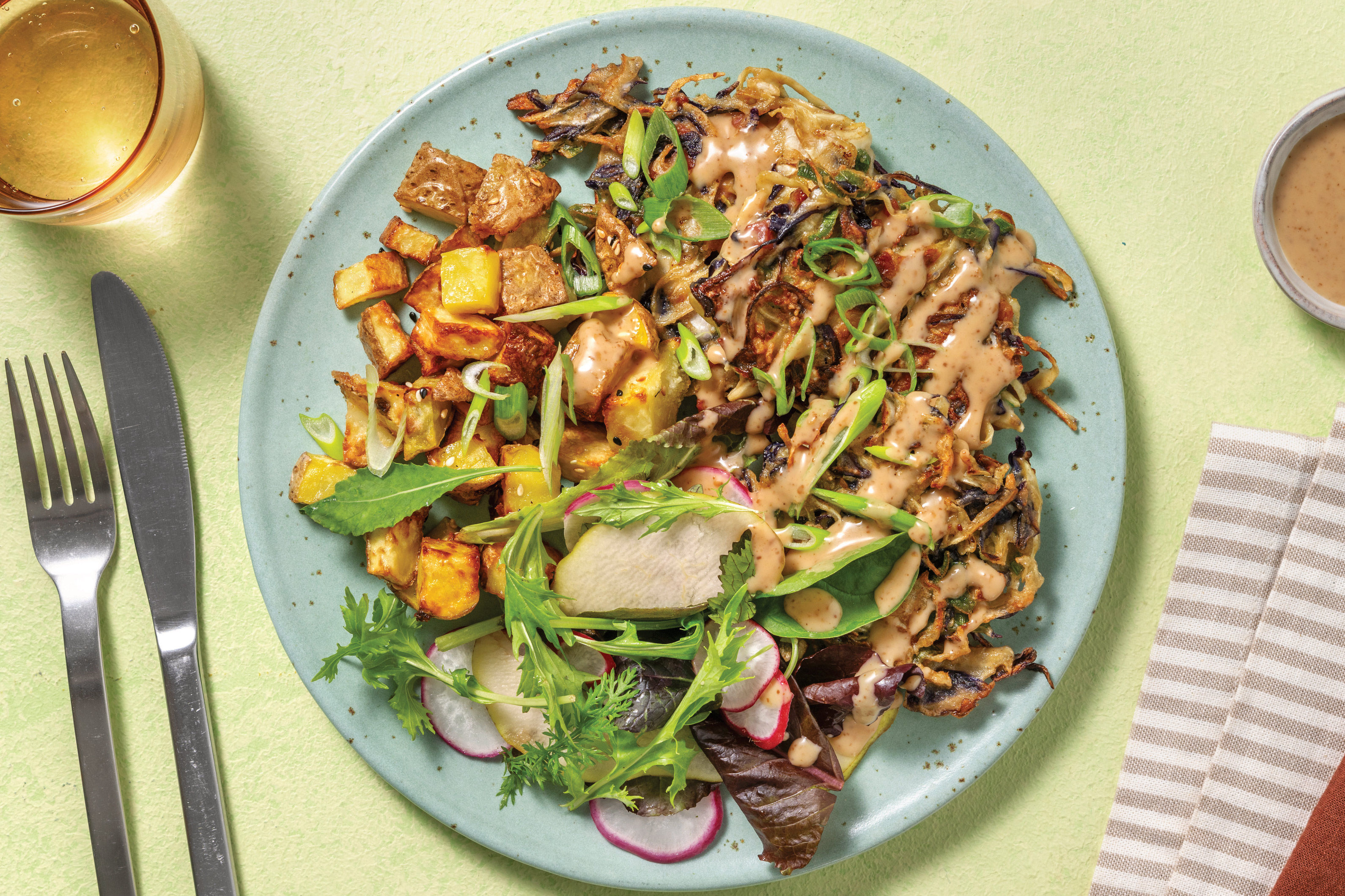 Japanese-Style Bacon & Cabbage Fritters Recipe | HelloFresh