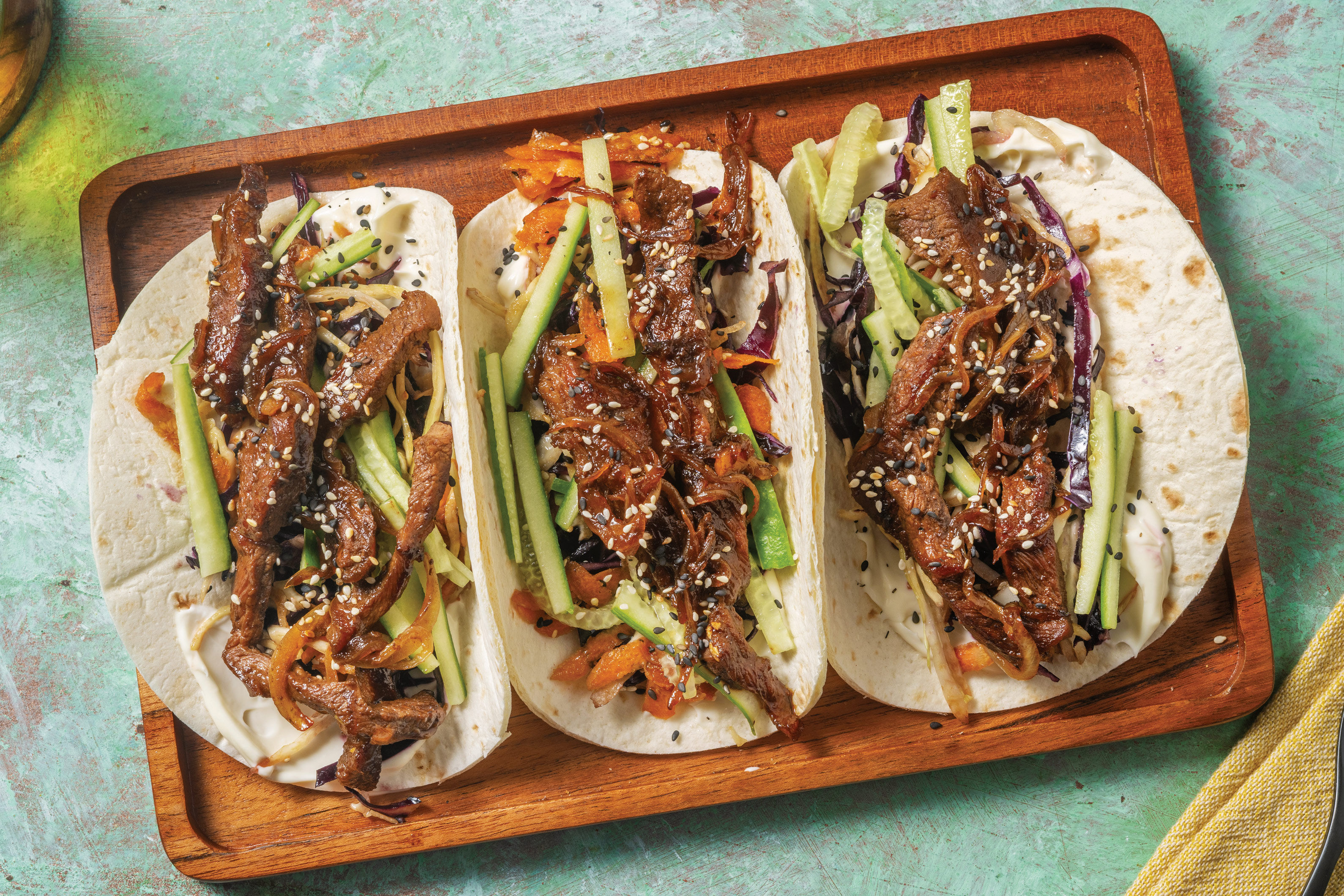 Quick Japanese-Style Beef Tacos Recipe | HelloFresh