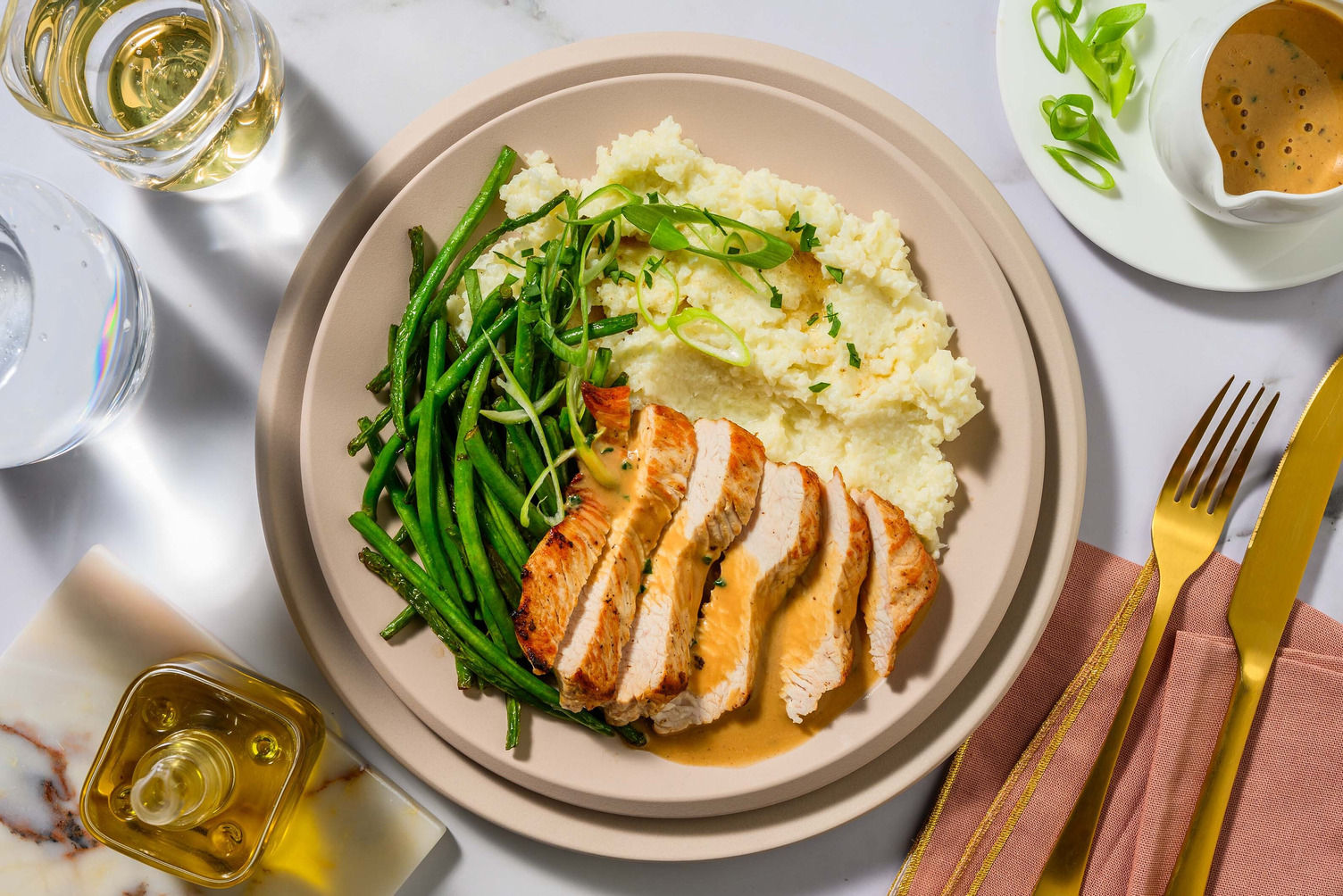 Keto Double Turkey in Tarragon Sauce Recipe | HelloFresh