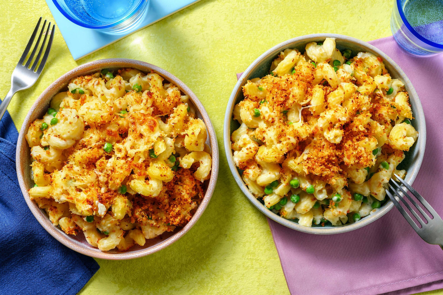 Macaroni au fromage et aux pois pour enfants Recette | HelloFresh