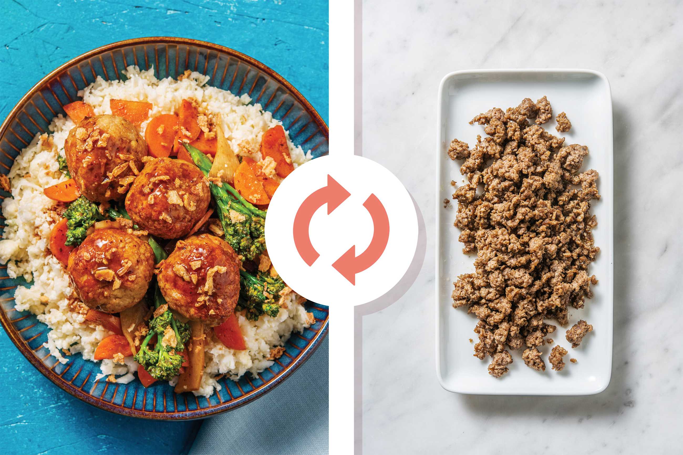 Korean Beef Meatballs & Stir-Fry Veggies Recipe | HelloFresh