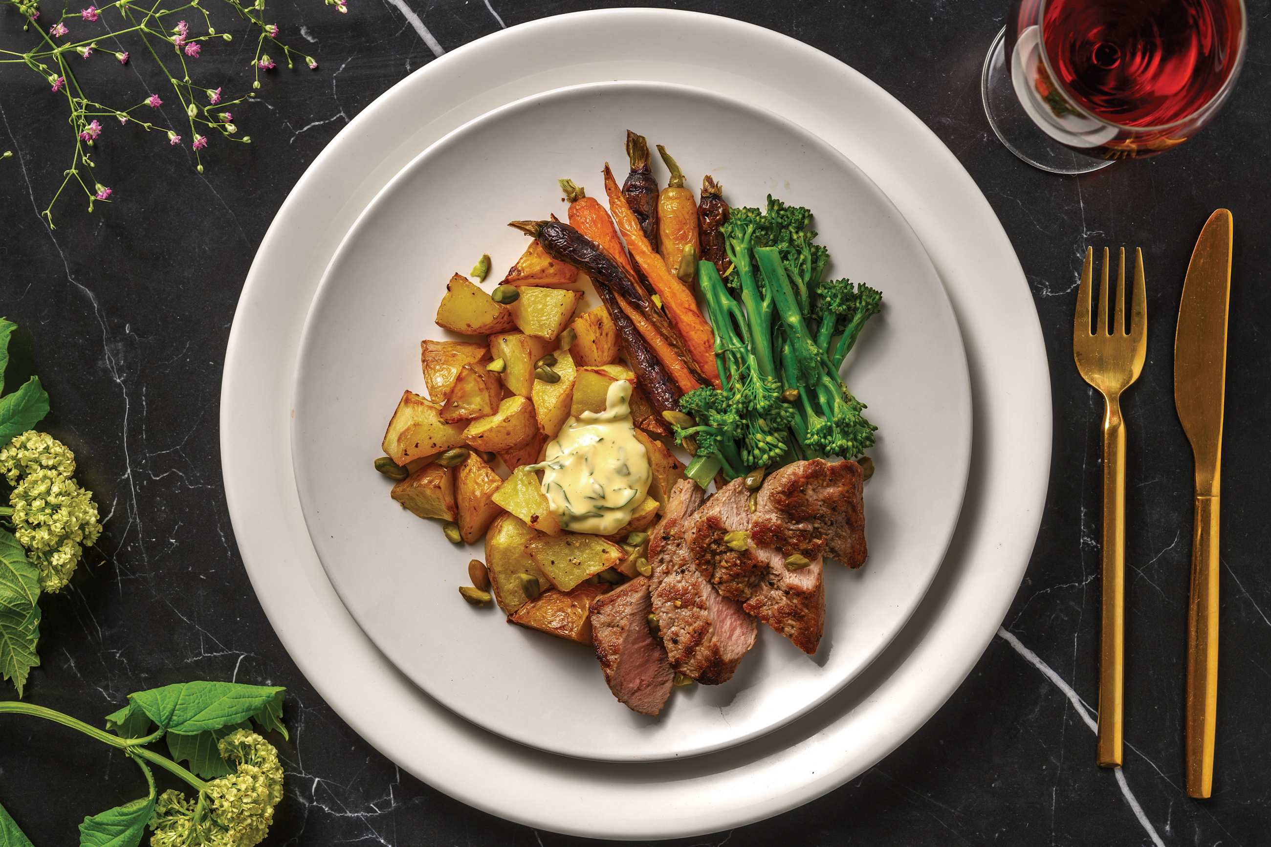 Lamb Shortloin & Honey-Roasted Carrots Recipe | HelloFresh
