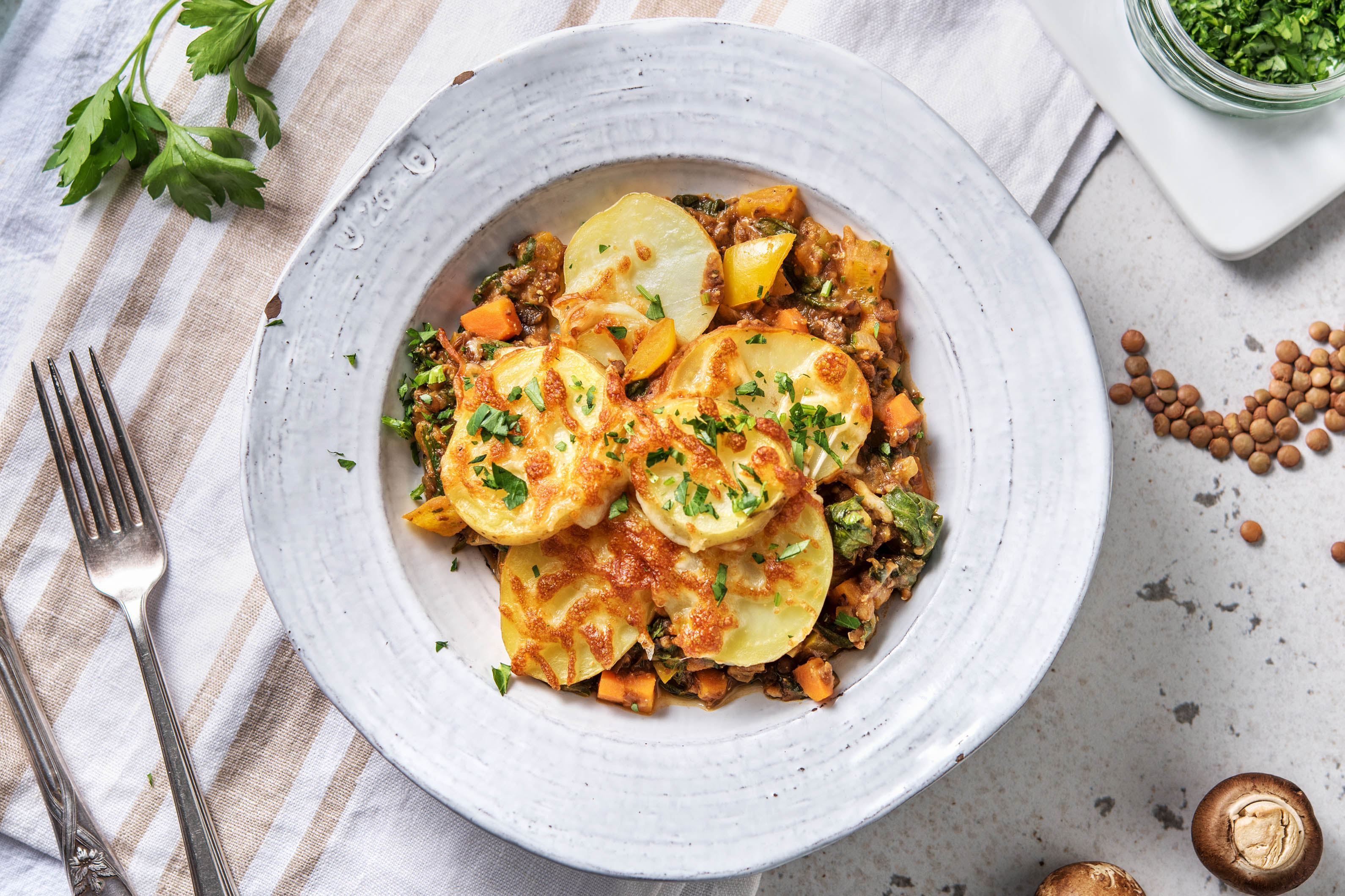 Vegetable and lentil hotpot Recipe | HelloFresh