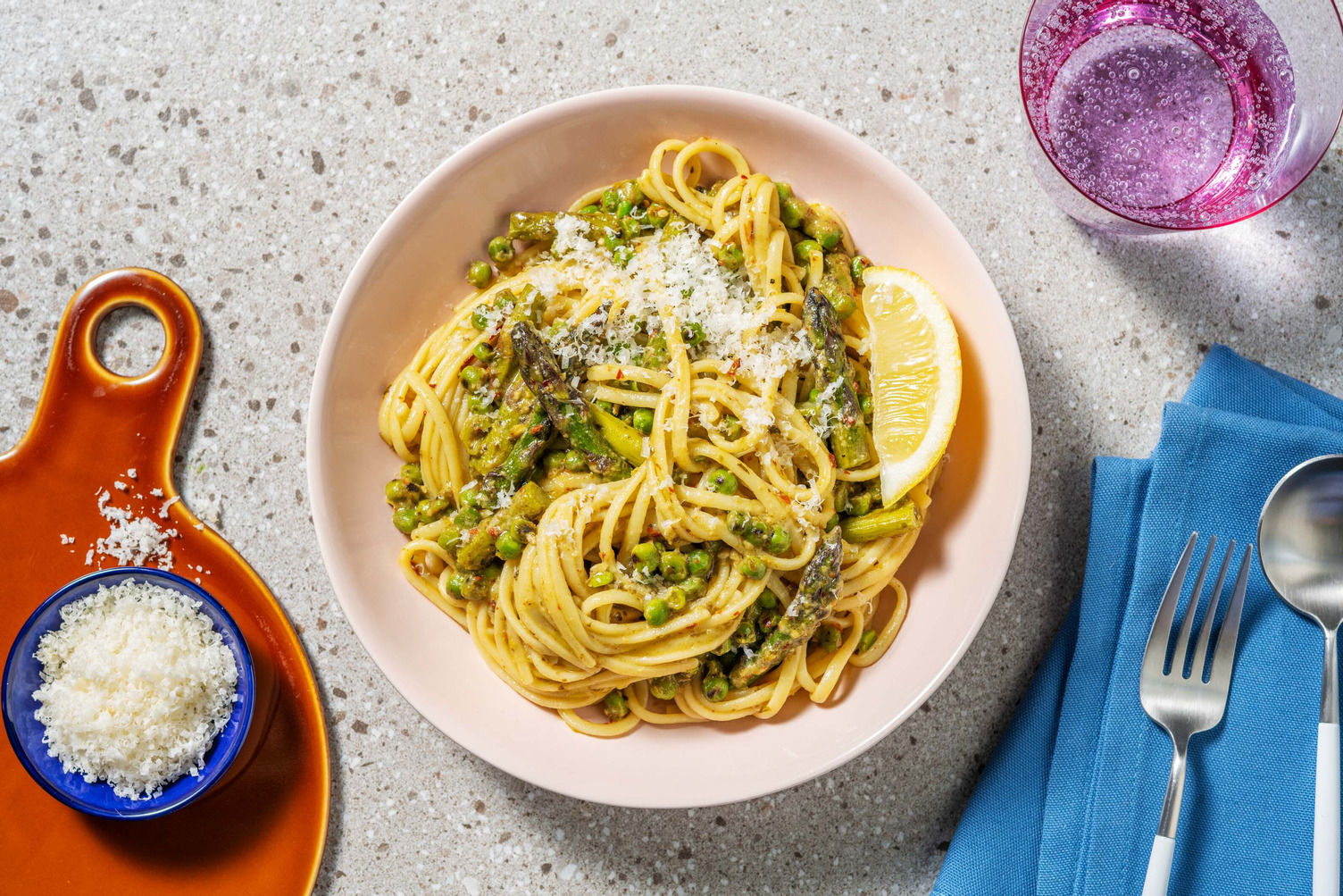 Asparagus and Lemon Linguine Recipe | HelloFresh