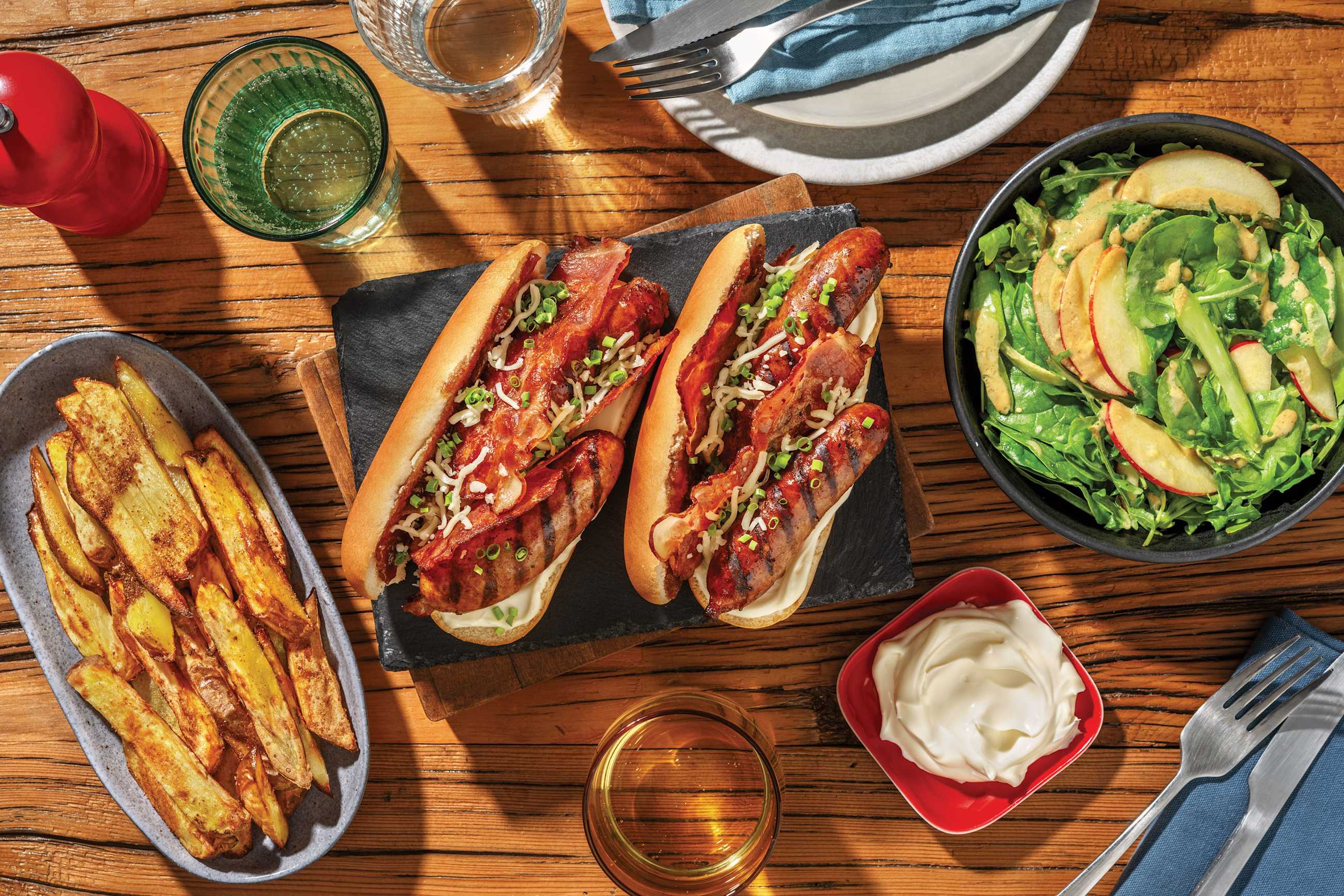 Loaded Beef & Bacon Sausage Sizzle Recipe | HelloFresh