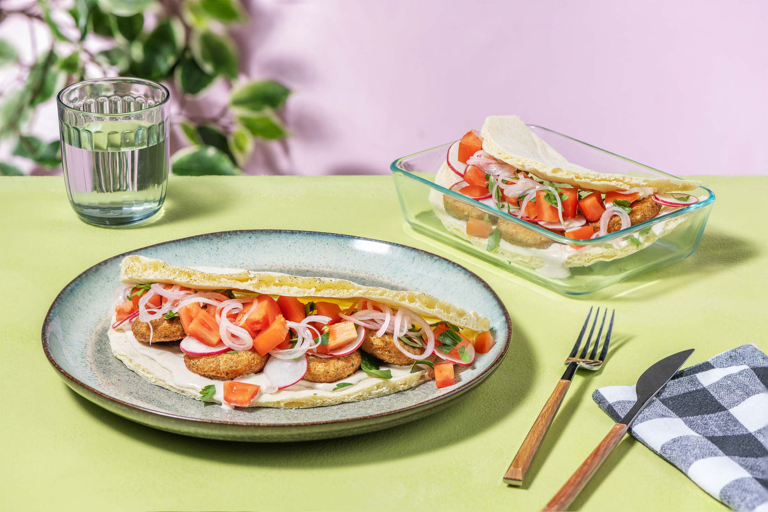 Loaded Falafel Flatbread Recipe | HelloFresh