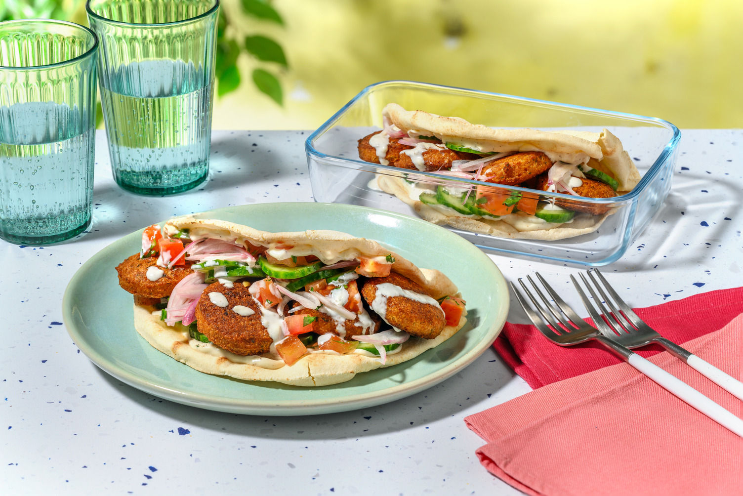 Loaded Falafel Flatbread Recipe | HelloFresh