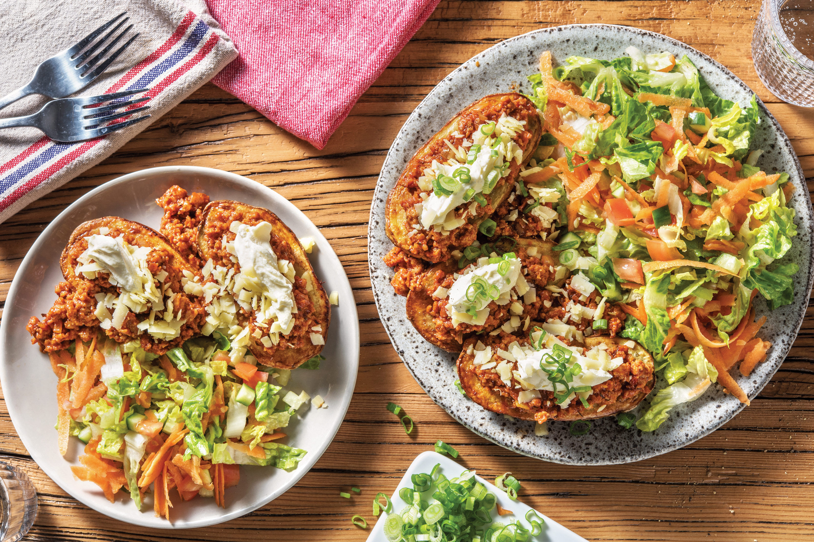 Cheat's Loaded Pork Jacket Potatoes Recipe | HelloFresh