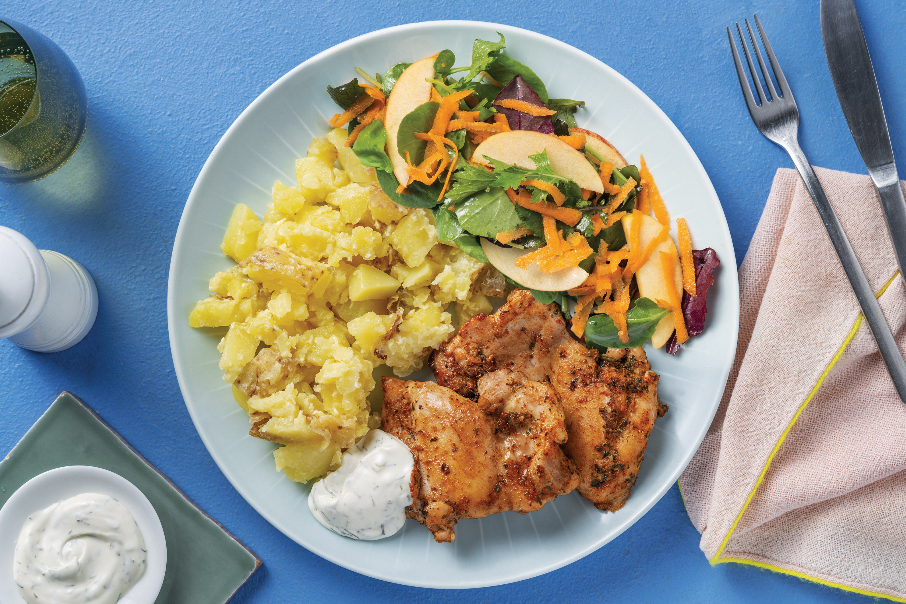 Louisiana Chicken & Lemon Crushed Potatoes Recipe | HelloFresh