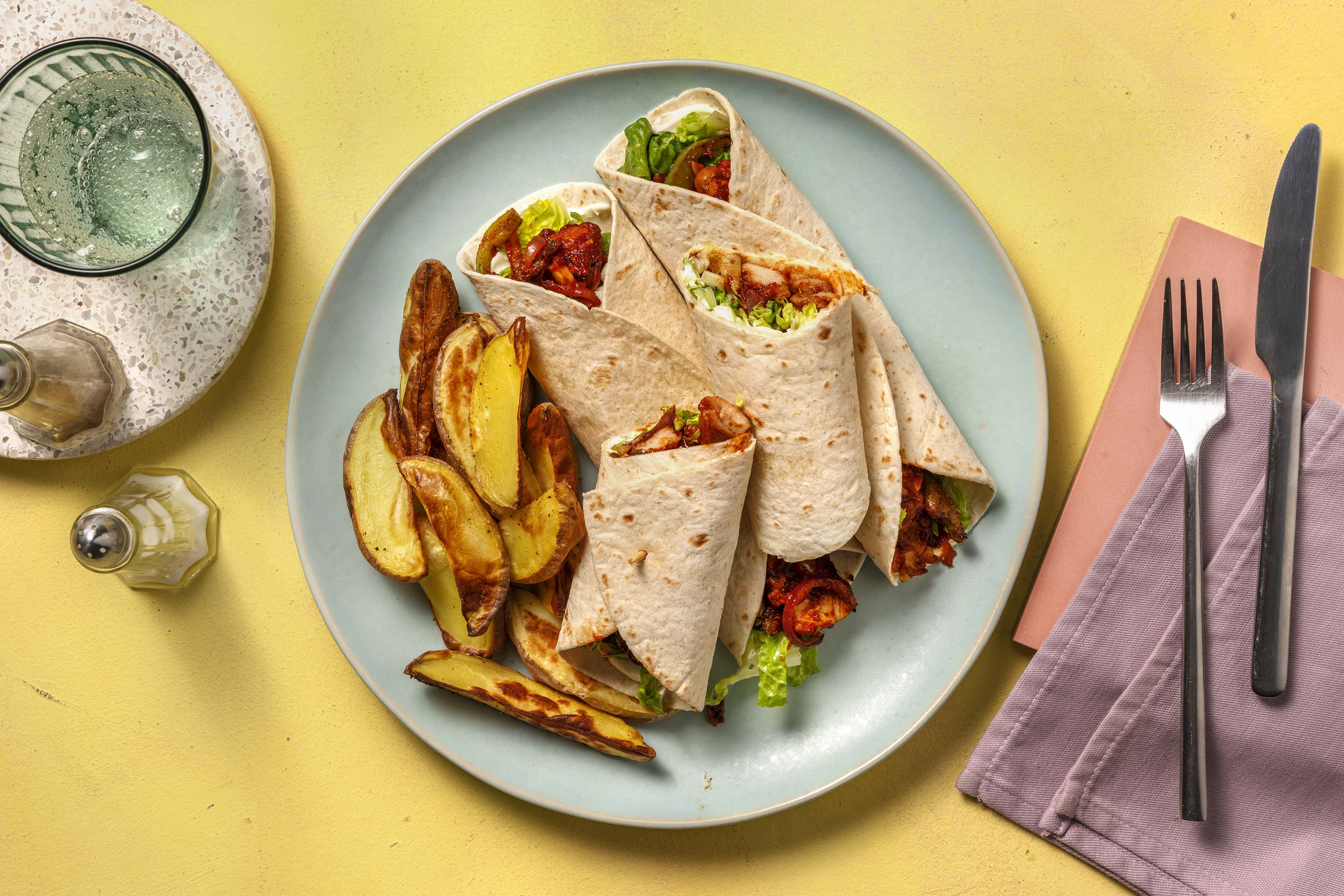 Mango Chutney Curried Chicken Wraps Recipe | HelloFresh