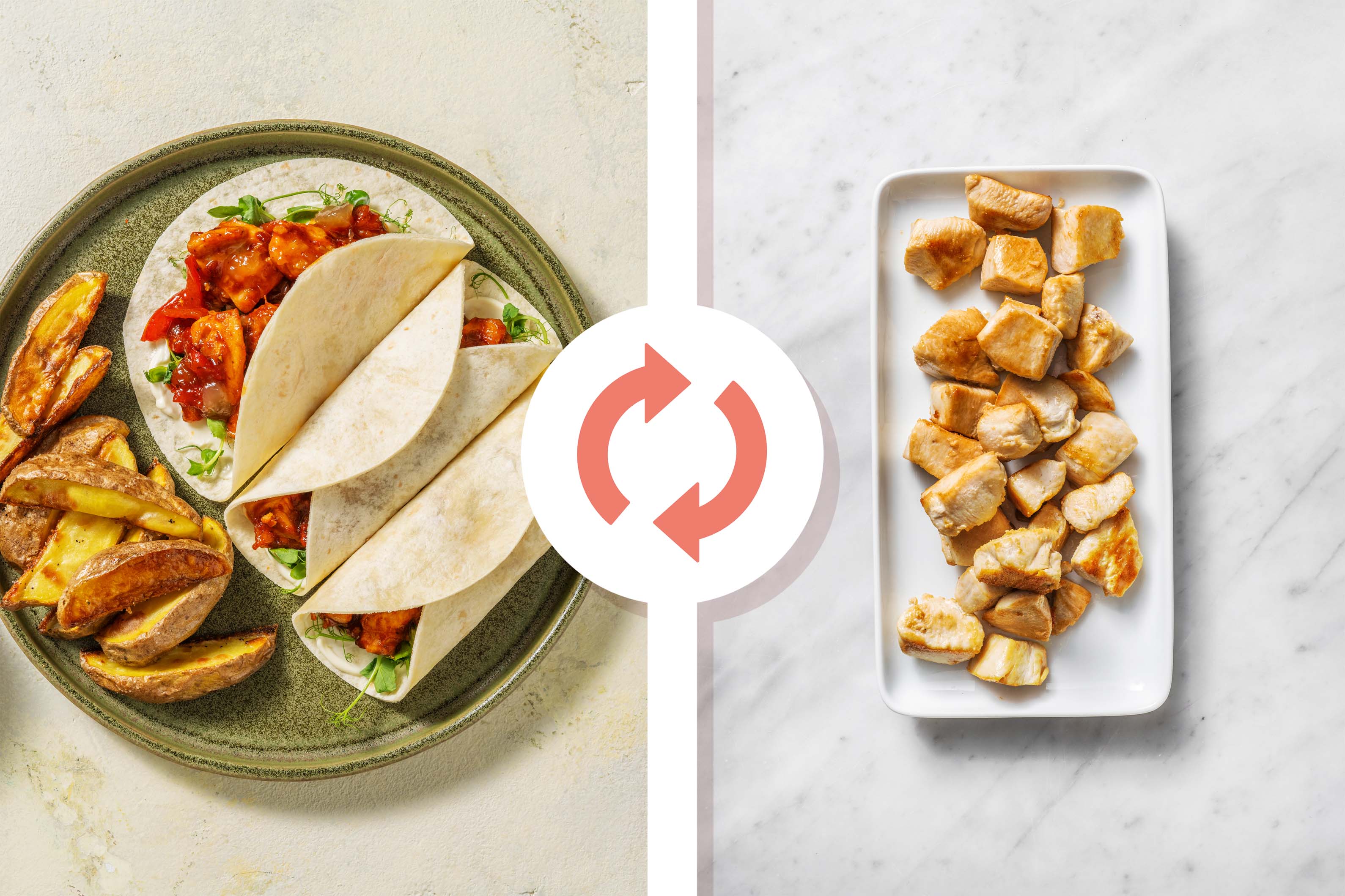 Mango Chutney Curried Diced Chicken Breast Wraps Recipe | HelloFresh