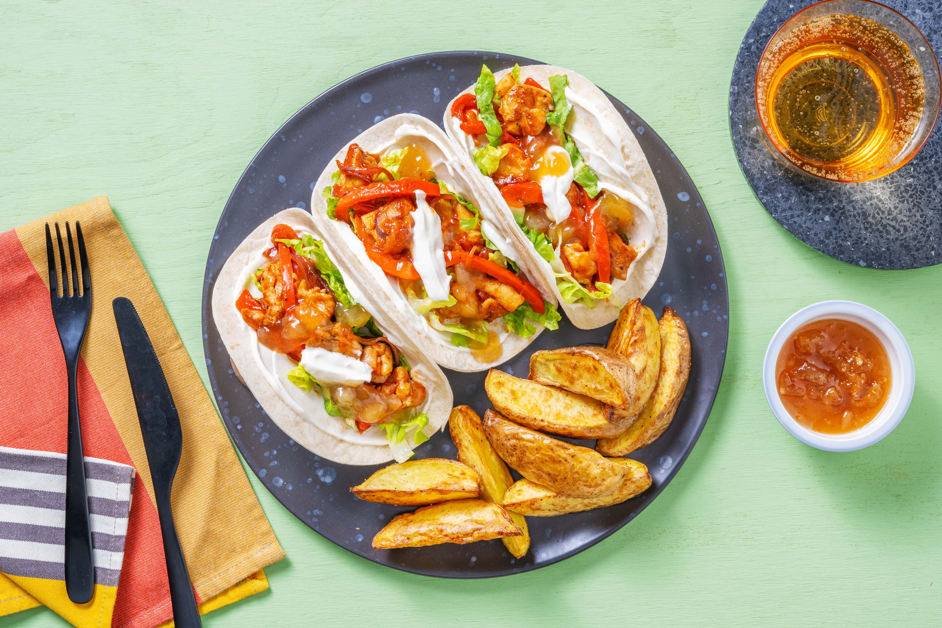 Mango Chutney Glazed Chicken Wraps Recipe | HelloFresh