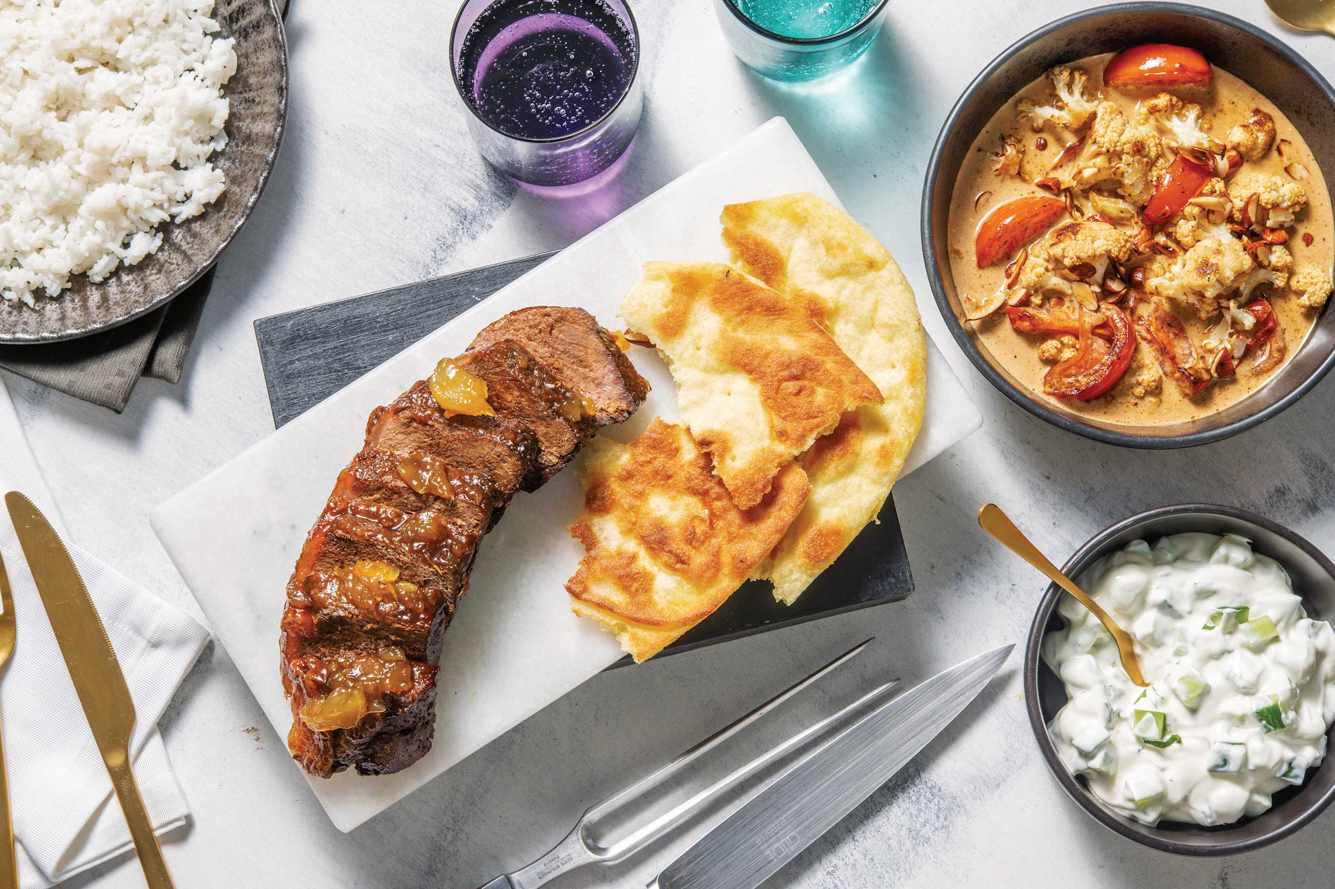 Mango-Glazed Beef & Cauliflower Curry Recipe | HelloFresh