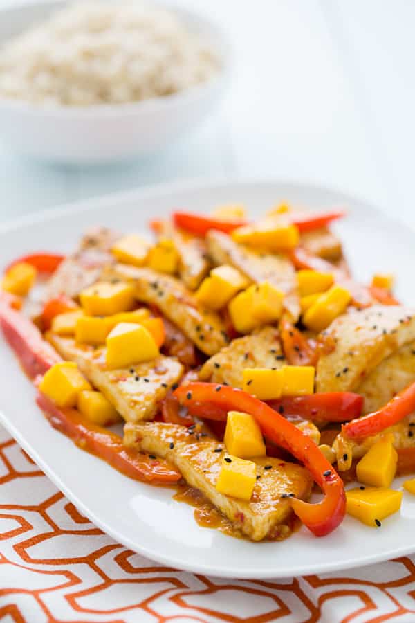 Sweet Chili Tofu and Mango Stir-Fry Recipe | HelloFresh