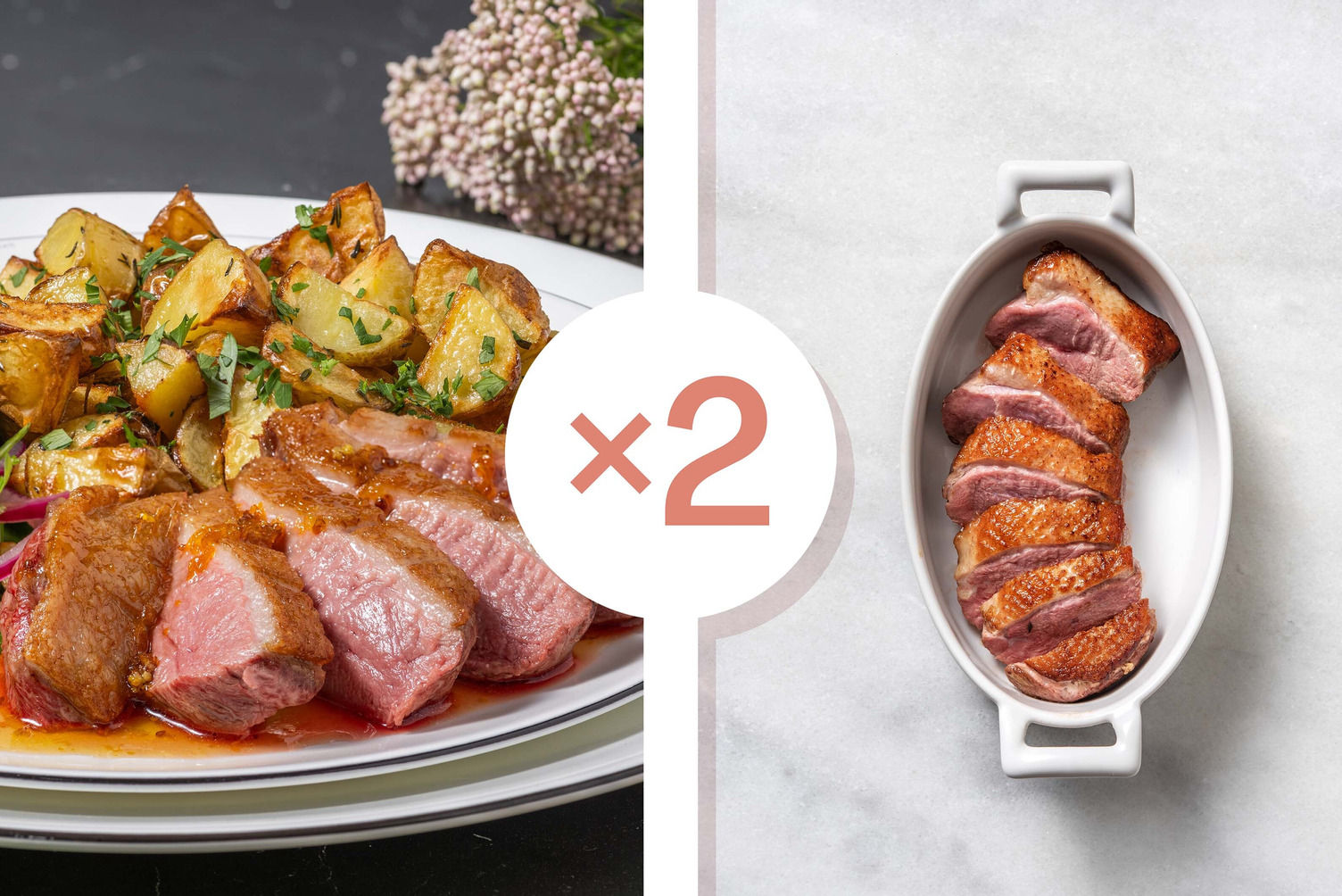 Maple-Orange Glazed Double Duck Breasts Recipe | HelloFresh