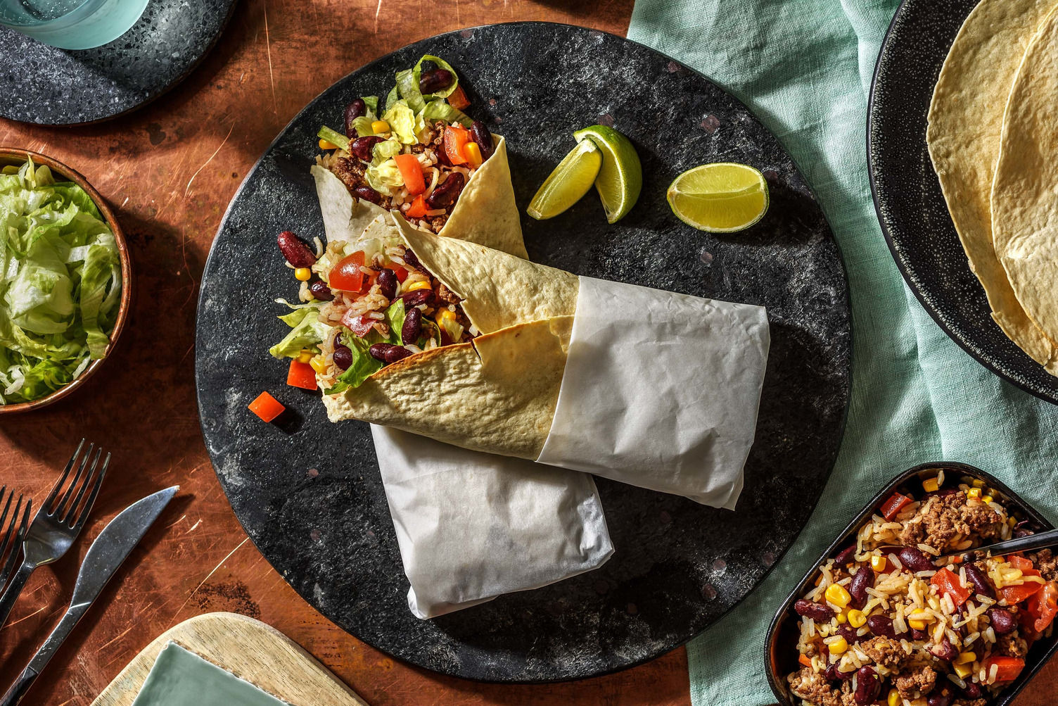 Mexicaanse burrito met gehakt Recept | HelloFresh