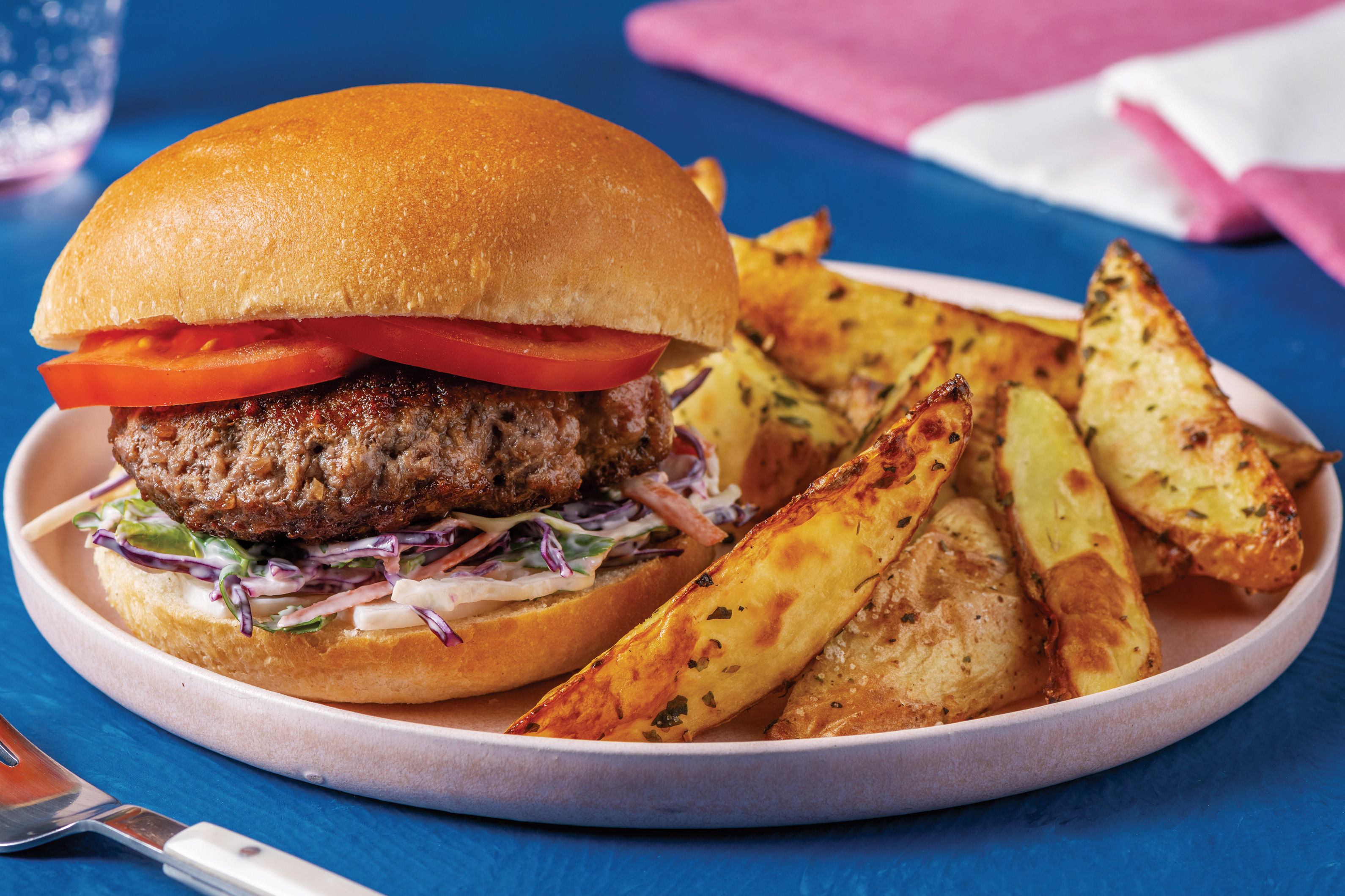 Easy Mexican Beef & Slaw Burger Recipe | HelloFresh
