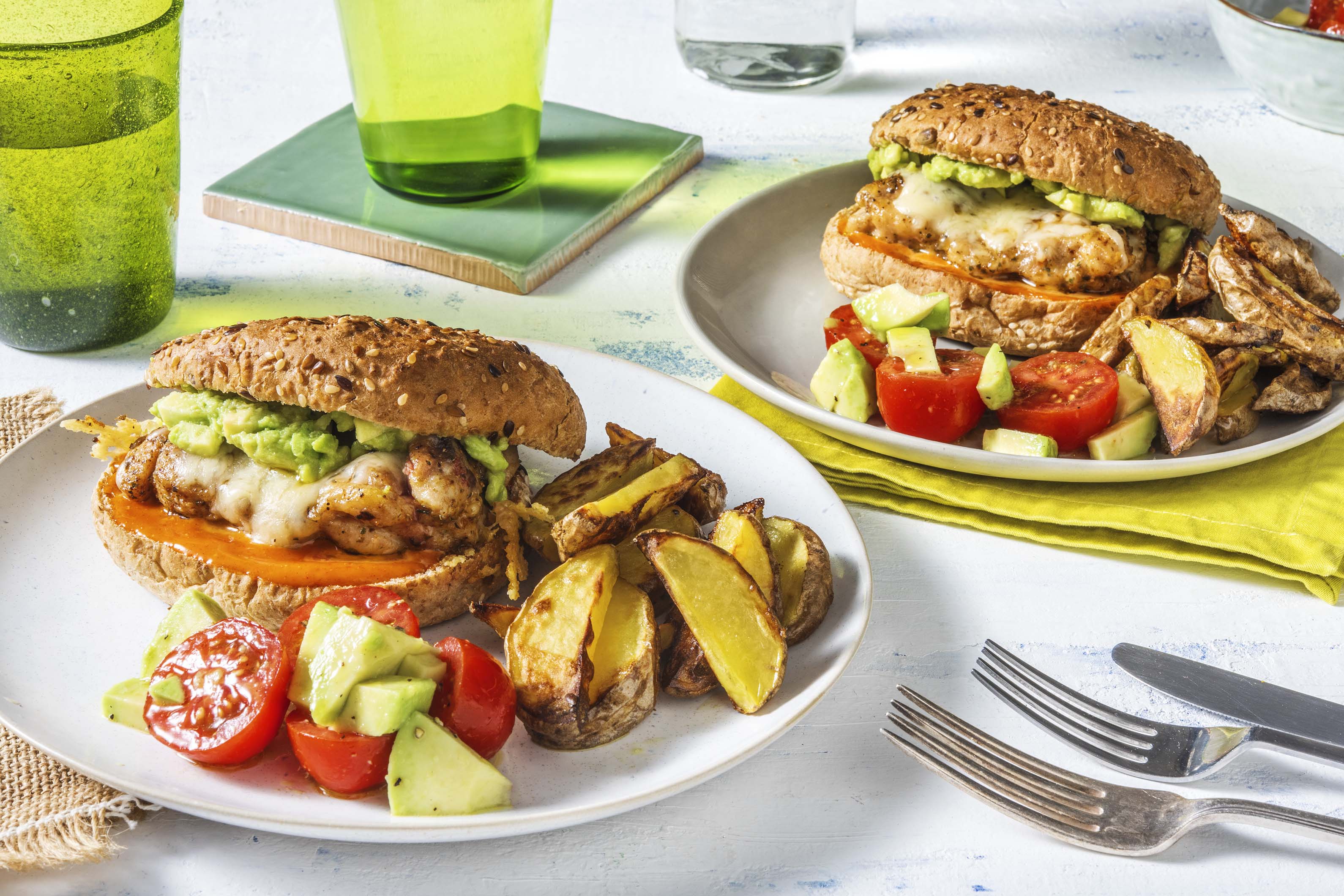 Mexican Cheesy Chicken Burger Recipe | HelloFresh