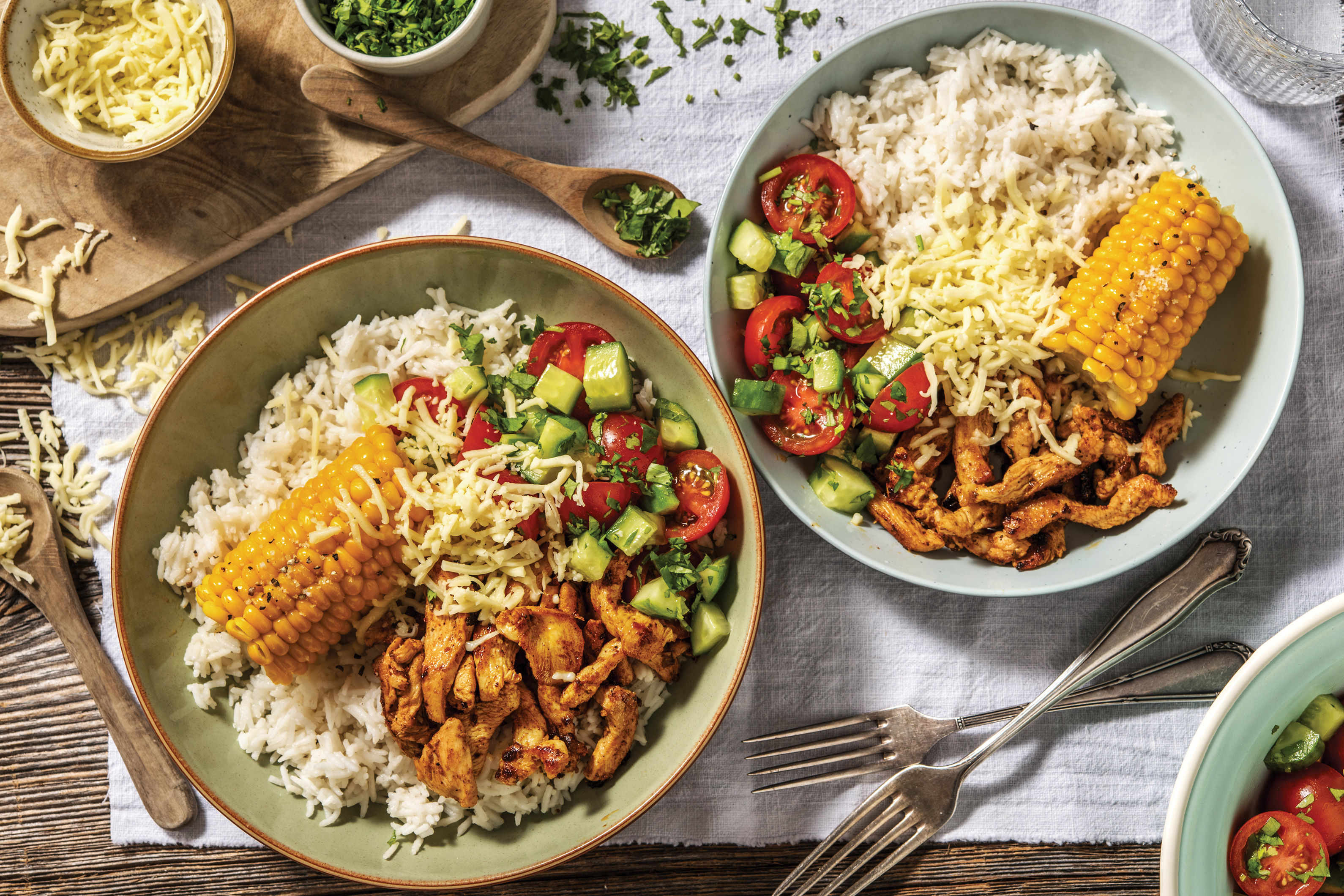 Tex-Mex Chicken & Garlic Rice with Salsa & Corn Recipe | HelloFresh
