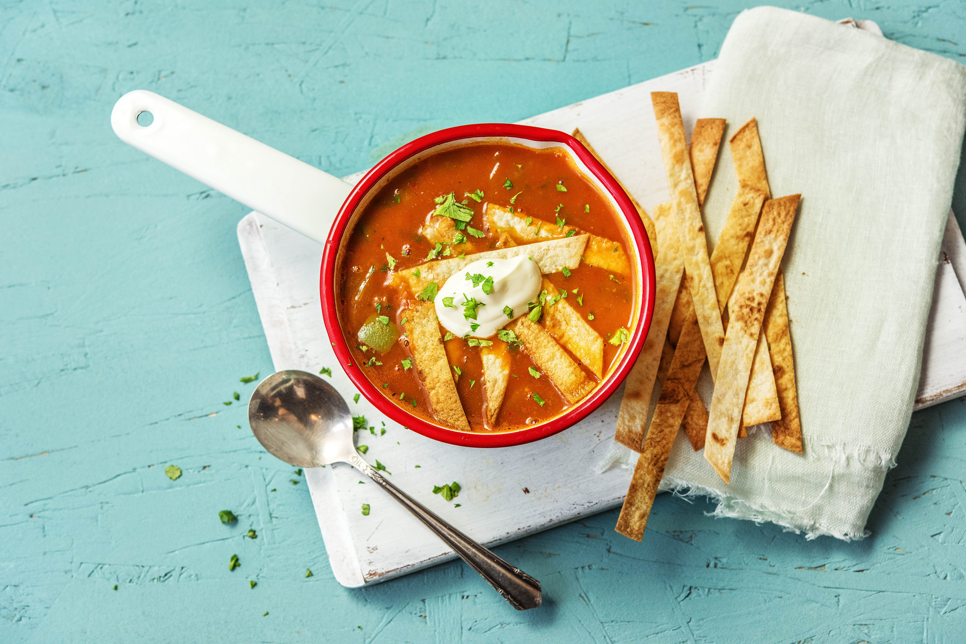 Chilli Bowl with Tortilla Strips Recipe | HelloFresh