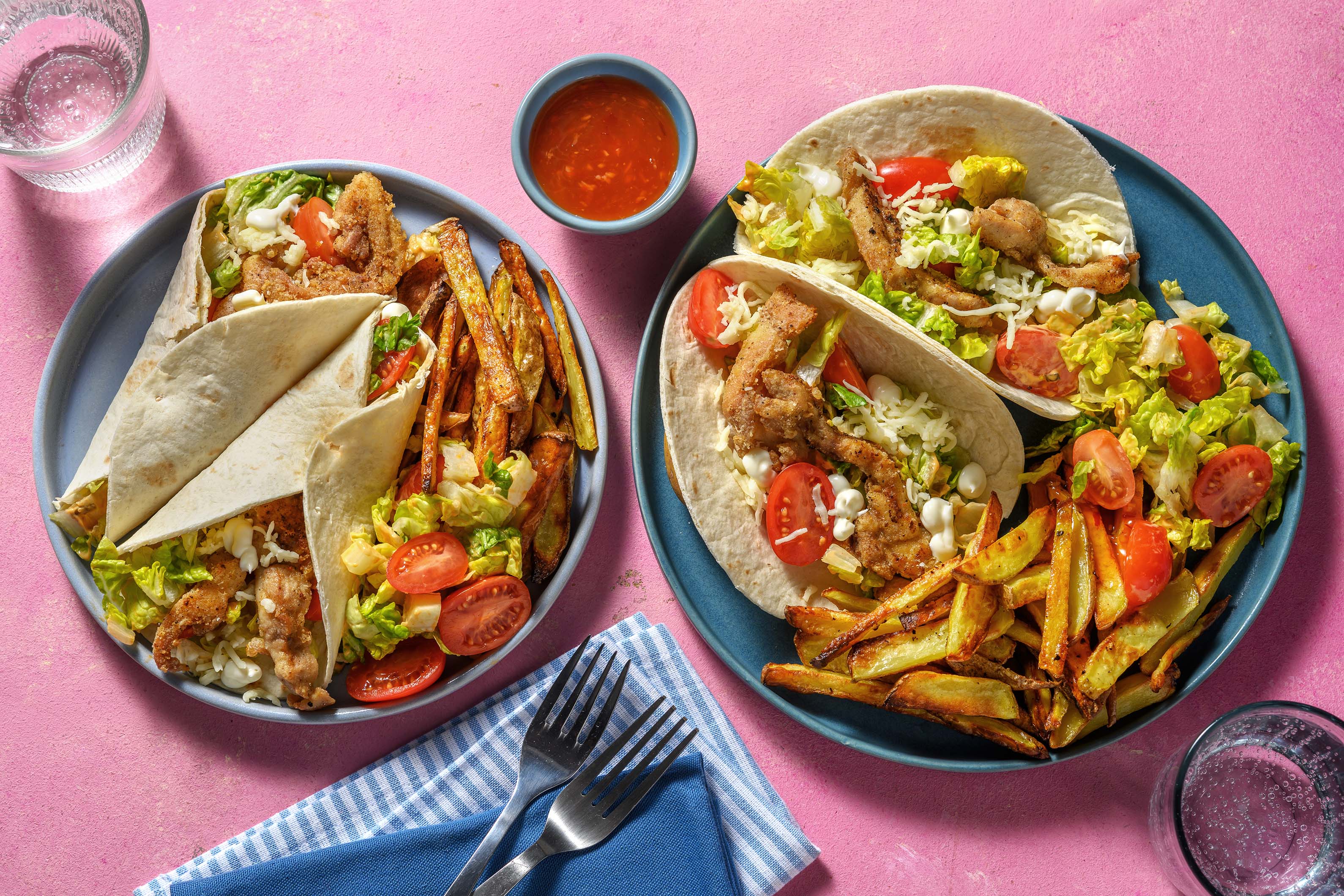 Mexican Style Fried Chicken Wraps Recipe | HelloFresh